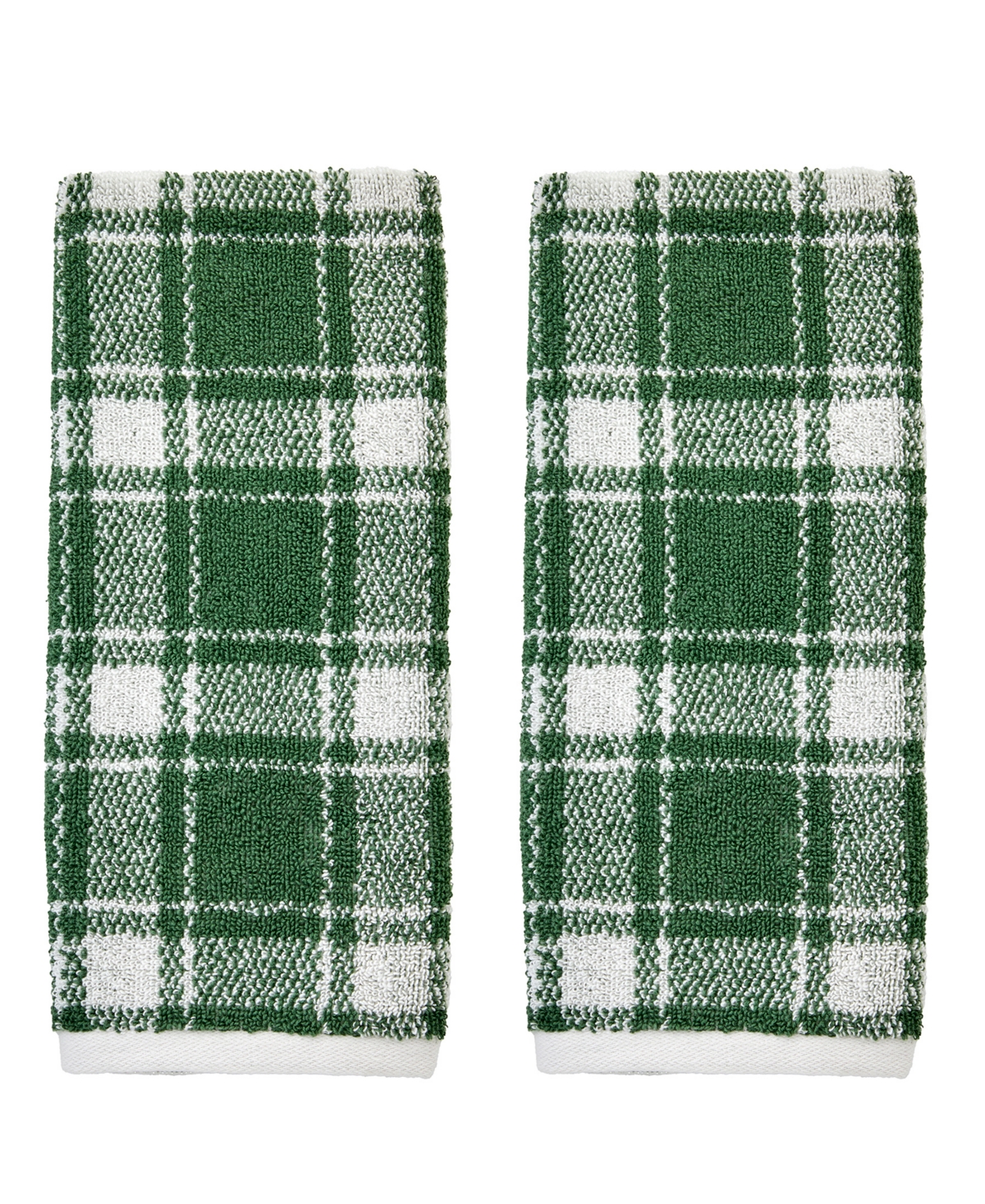 Click here for Skl Home Buffalo Plaid Hand Towel  Set of 2 - Spru... prices