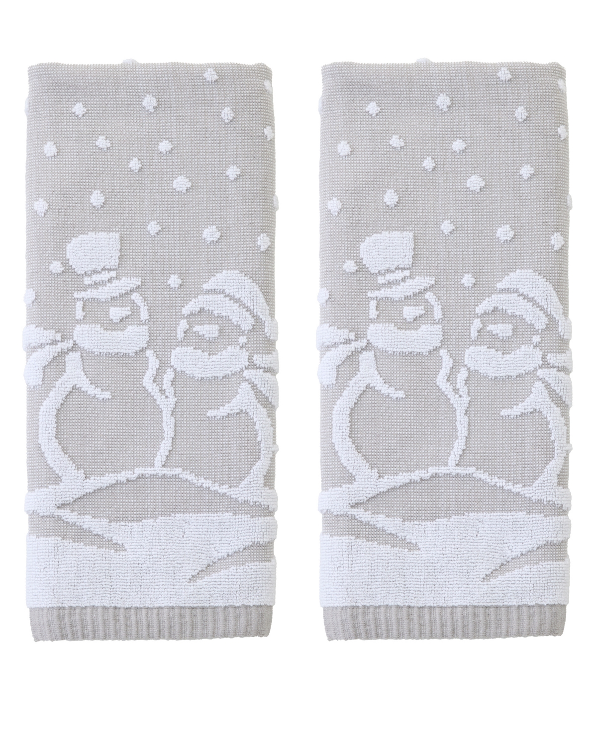 Click here for Skl Home Scenic Snowmen Jacquard Hand Towel  Set o... prices