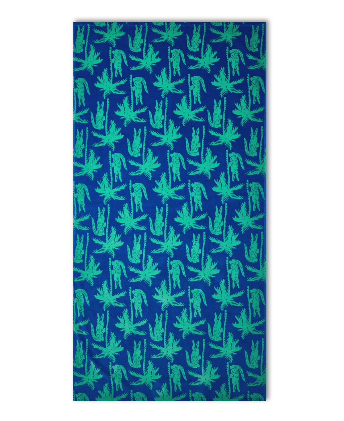 Click here for Lacoste All-Over Crocodile Palm Print Cotton Beach... prices