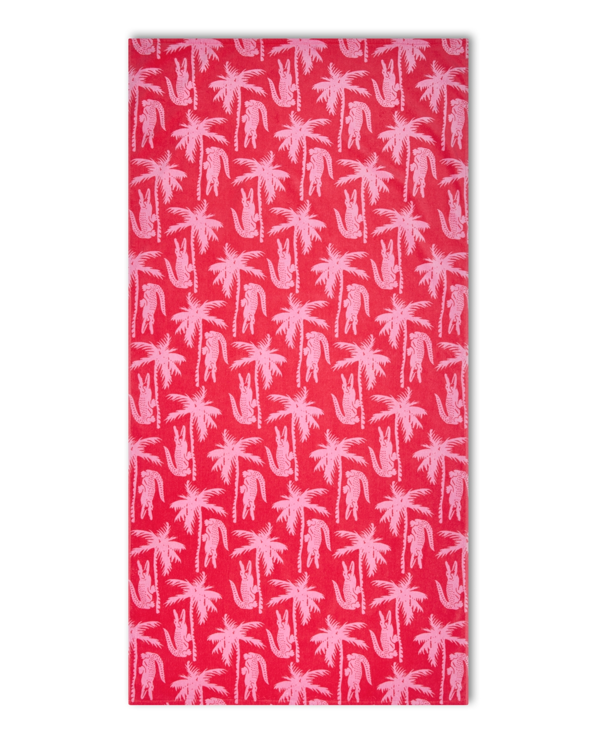 Click here for Lacoste All-Over Crocodile Palm Print Cotton Beach... prices