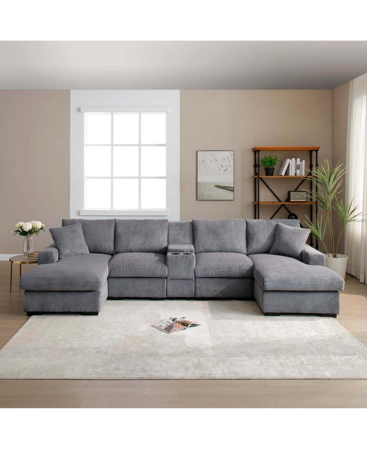Click here for Streamdale Furniture U Shaped Cloud Couch Sectiona... prices