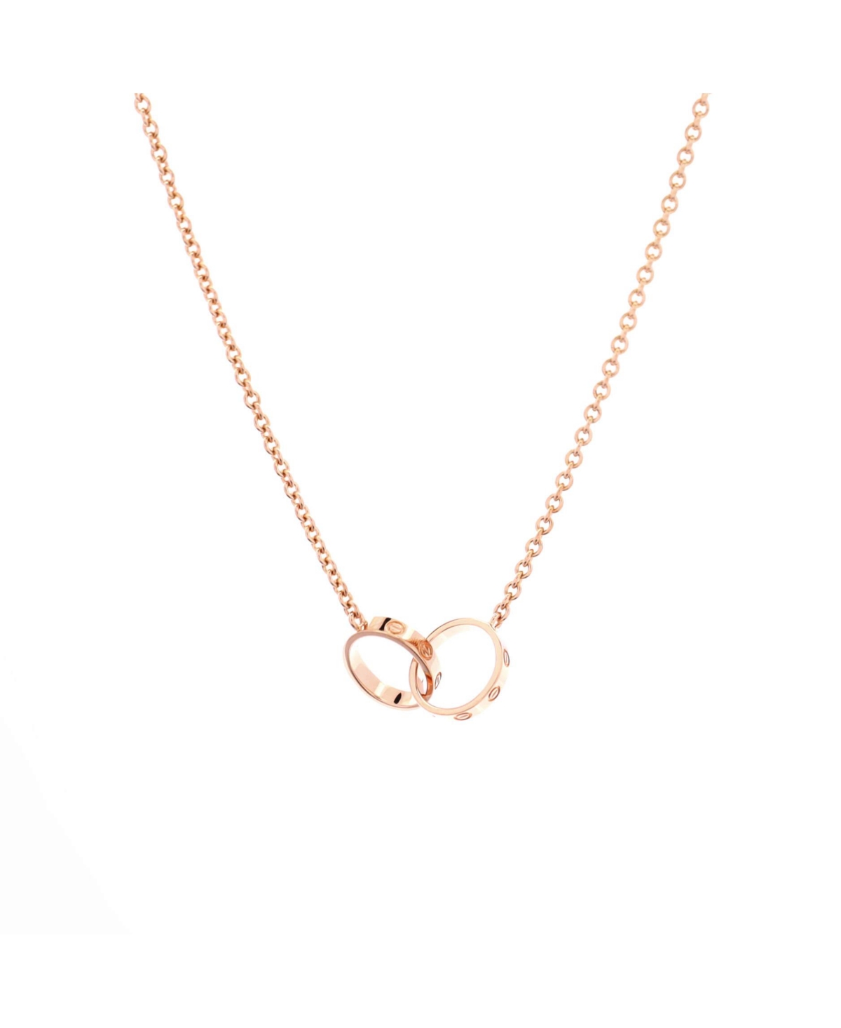 Click here for Pre-Owned Cartier Love Interlocking Necklace - 18k... prices