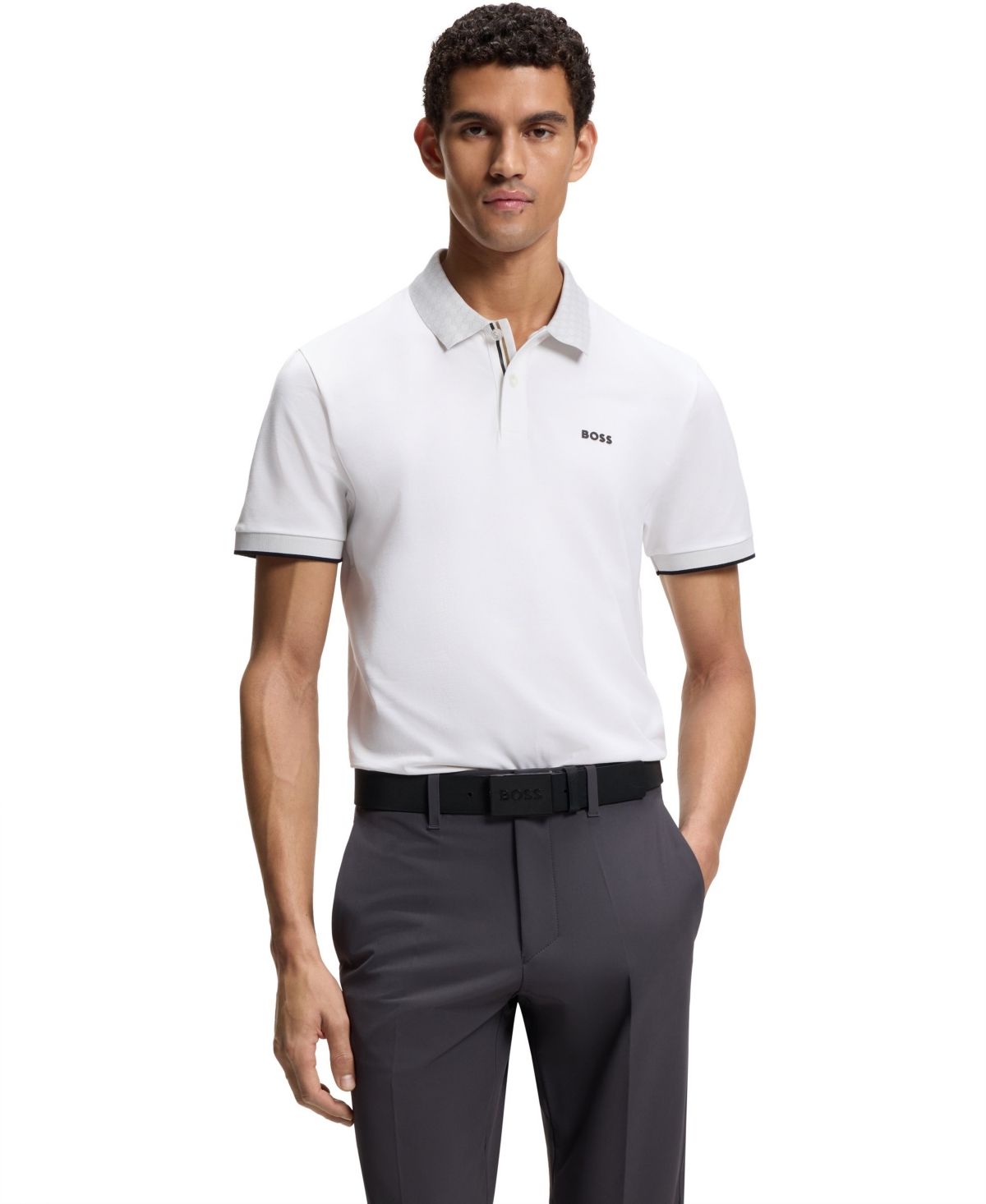 Click here for Boss by Hugo Boss Mens Paddy Stretch Cotton Polo S... prices