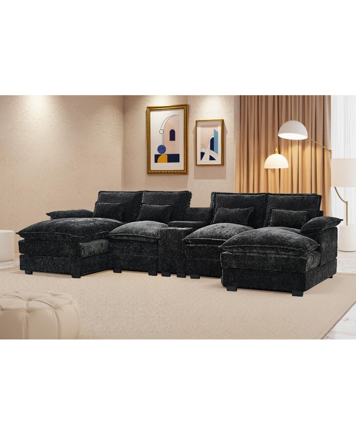 Click here for Streamdale Furniture 120" U-Shaped Sofa w/ Co... prices