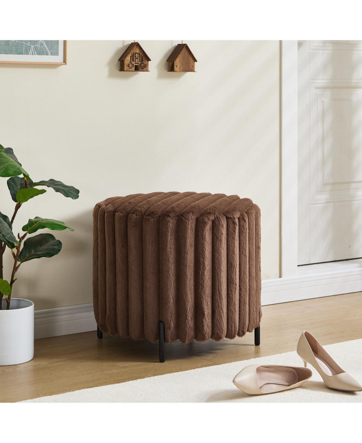 Click here for Streamdale Furniture Upholstered Round Ottoman wit... prices