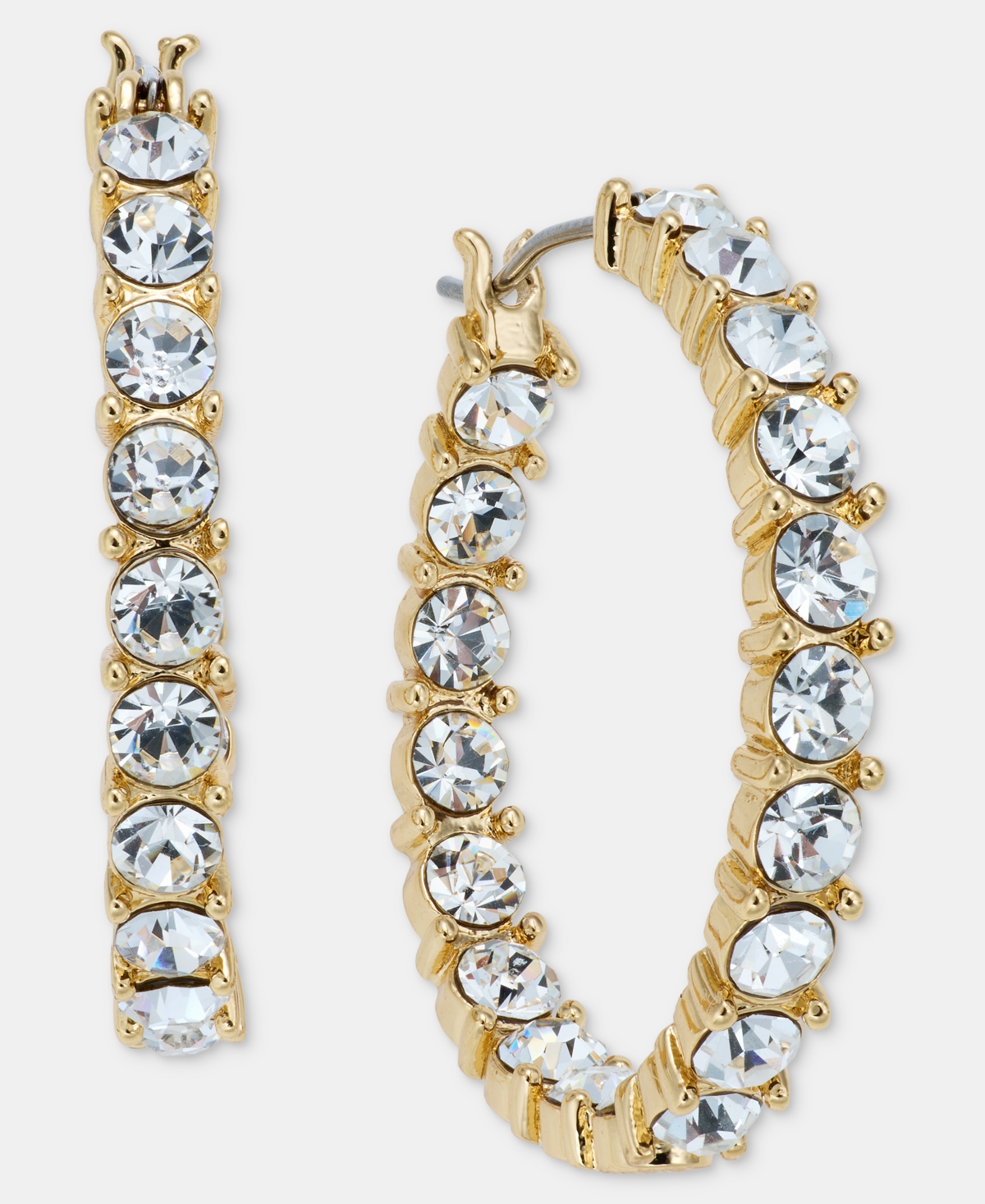 Click here for On 34th Medium Pave Hoop Earrings  1.2  Macys Excl... prices