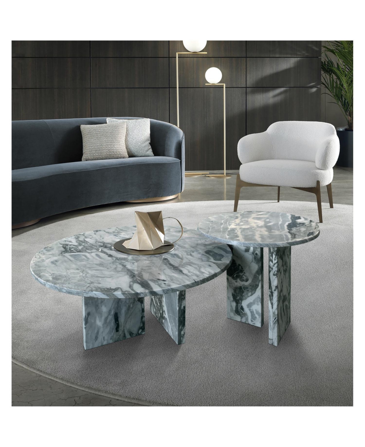 Click here for Streamdale Furniture Streamdale Blue Gray Marble C... prices