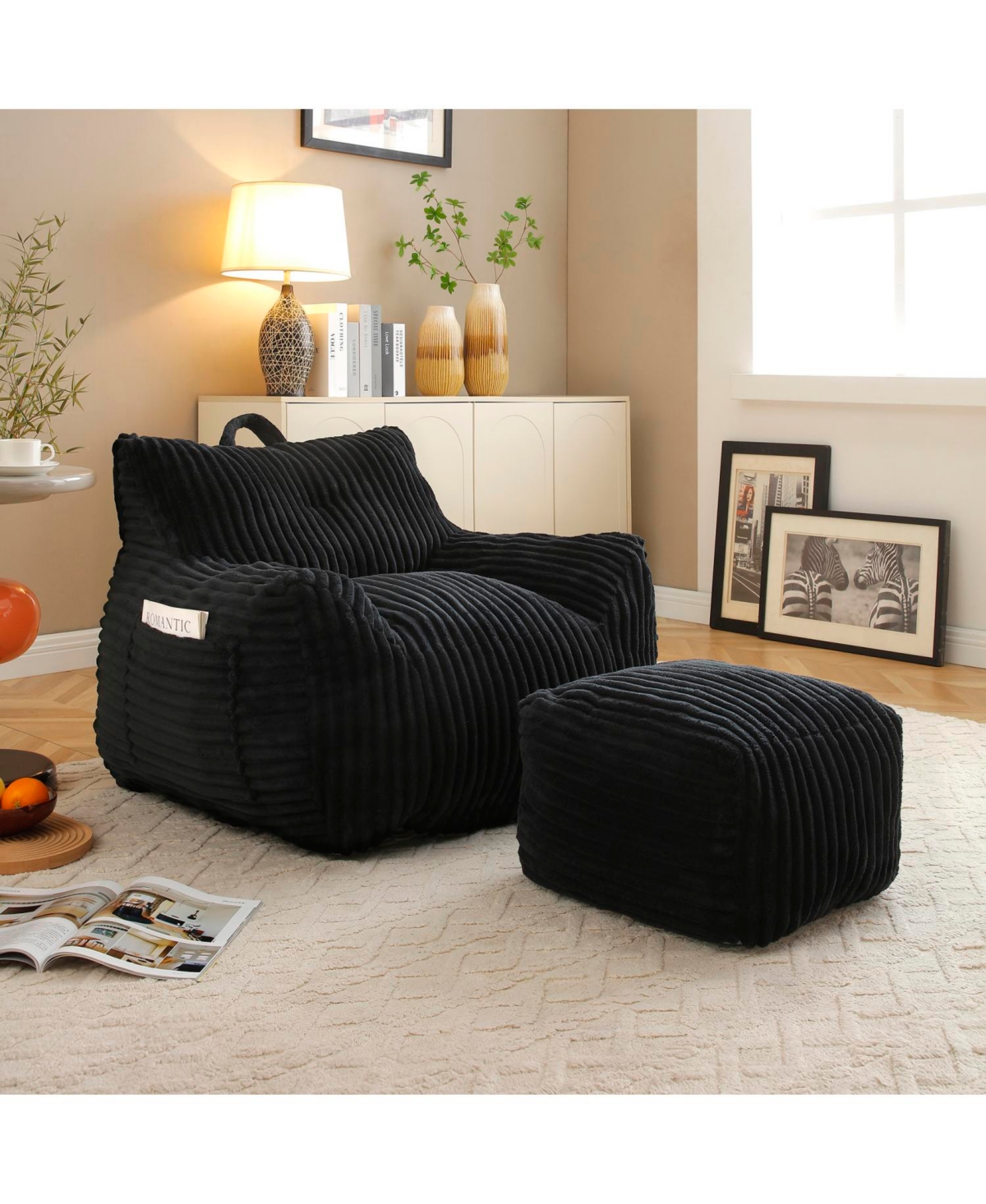 Click here for Streamdale Furniture Giant Plush Bean Bag Chair w/... prices