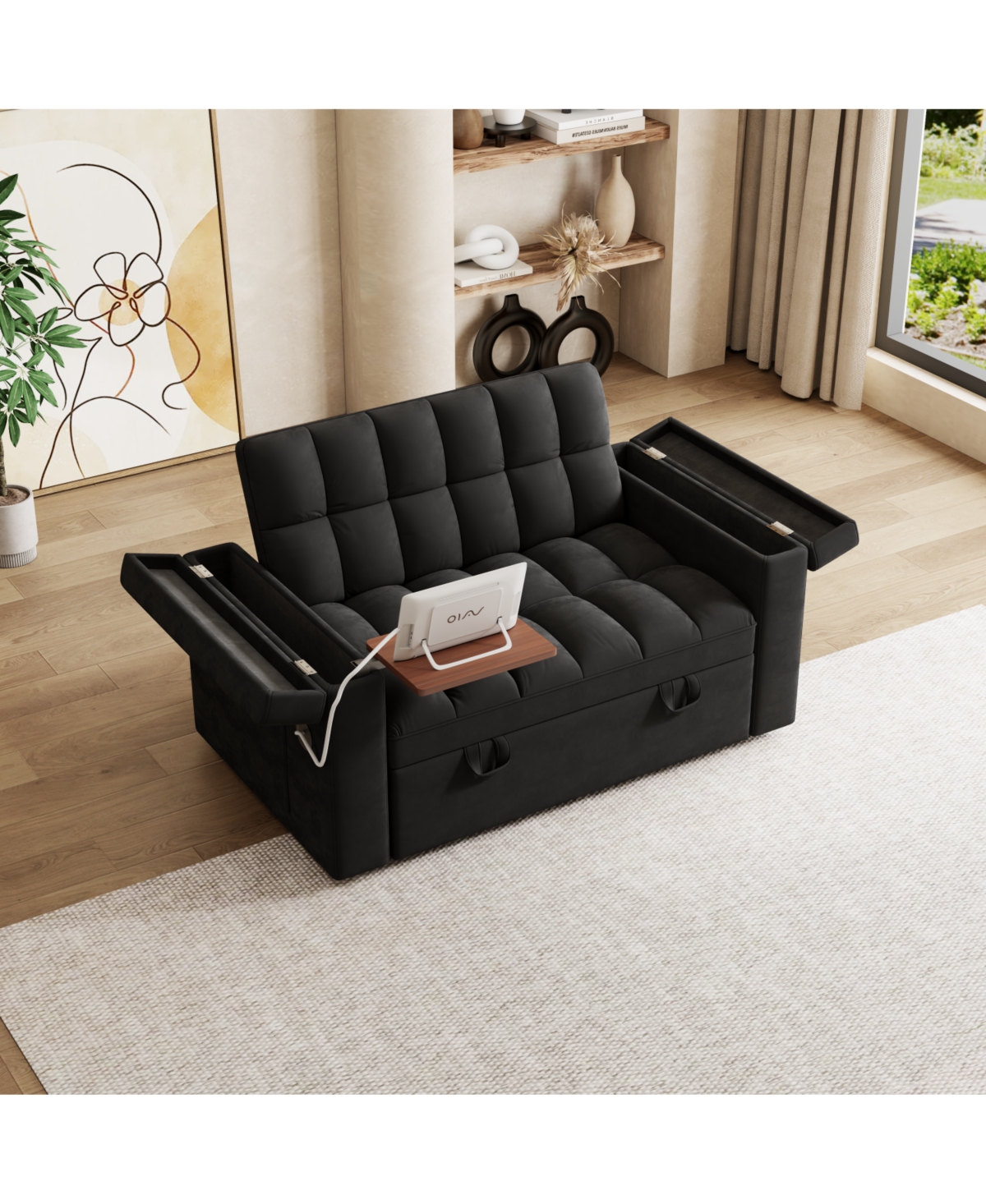 Click here for Streamdale Furniture 65" Foldable Sofa Bed De... prices