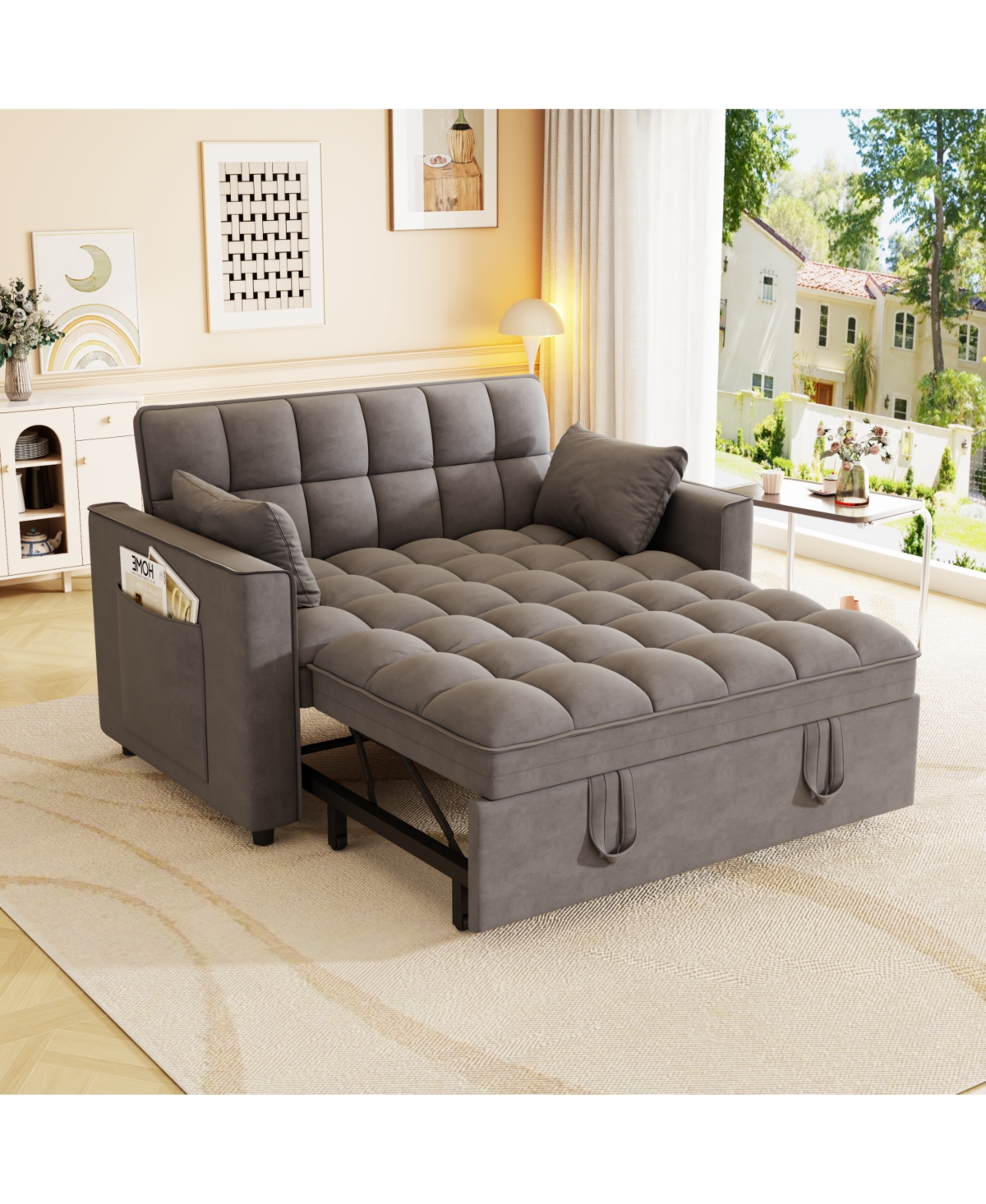 Click here for Streamdale Furniture Velvet Sleeper Sofa Couch Bed... prices