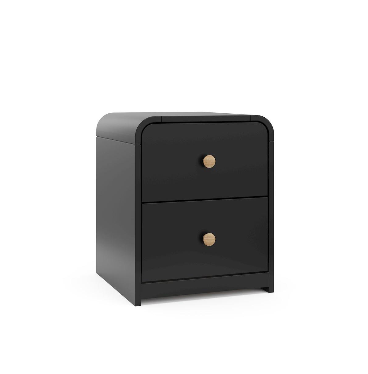 Click here for Storkcraft Next Santos 2-Drawer Nightstand - Black prices