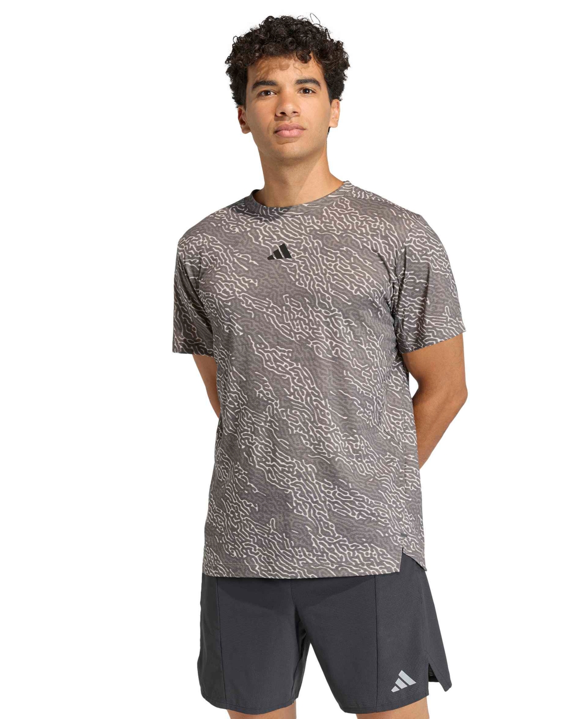 Click here for adidas Mens D4T Power All Over Print Crewneck T-Sh... prices