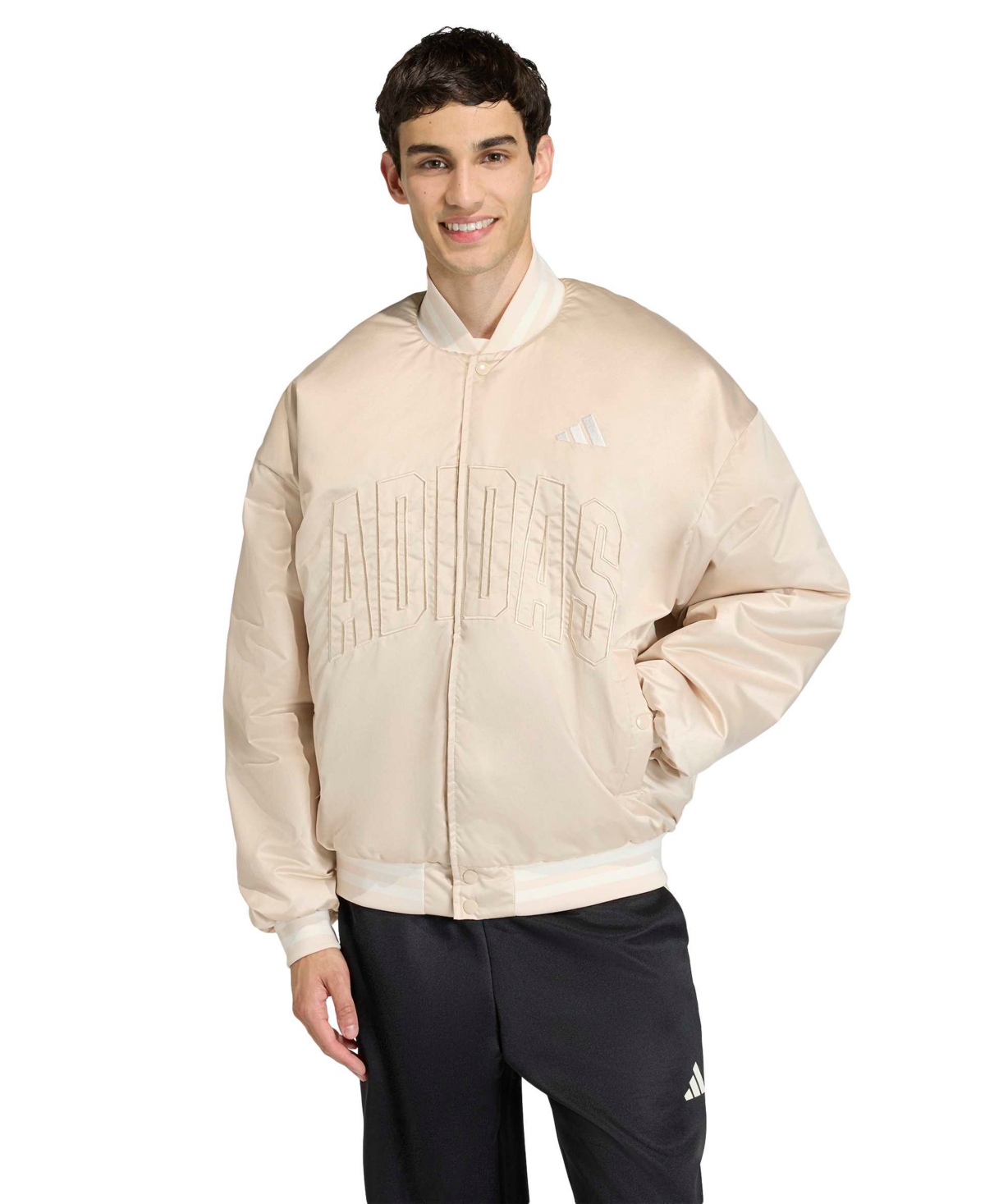Click here for adidas Mens Stadium Insulated Satin Bomber Jacket... prices