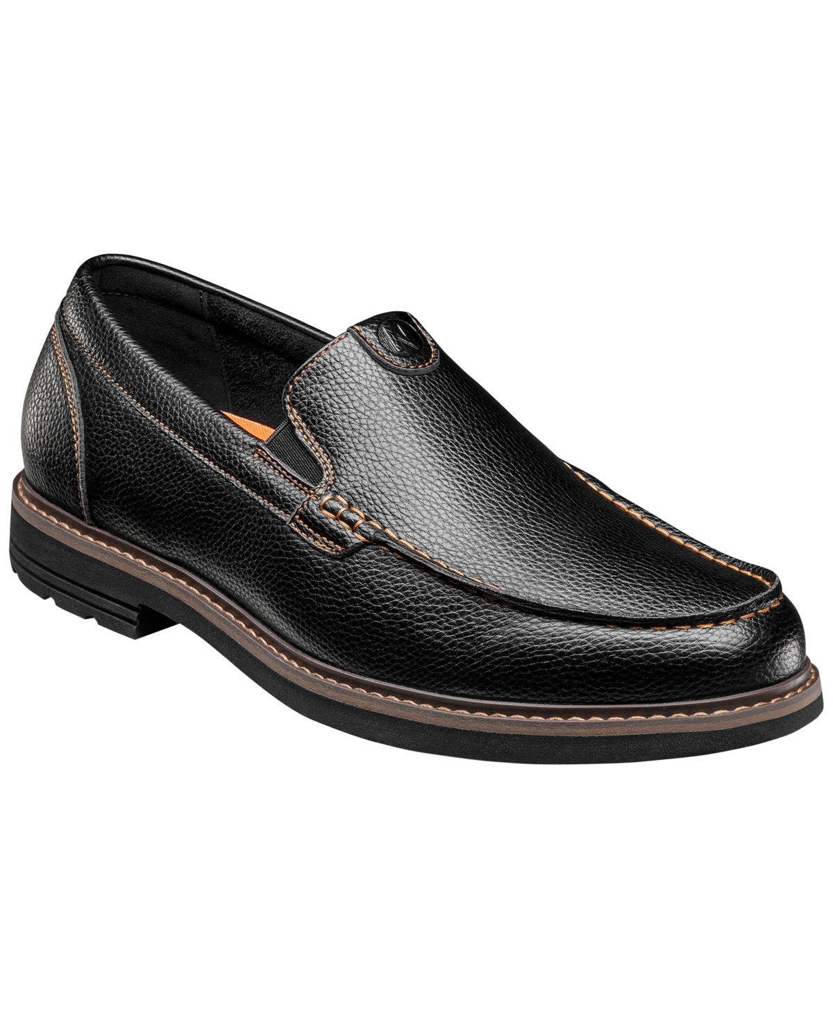 Click here for Nunn Bush Mens Oslo Moc-Toe Venetian Shoes - Black... prices
