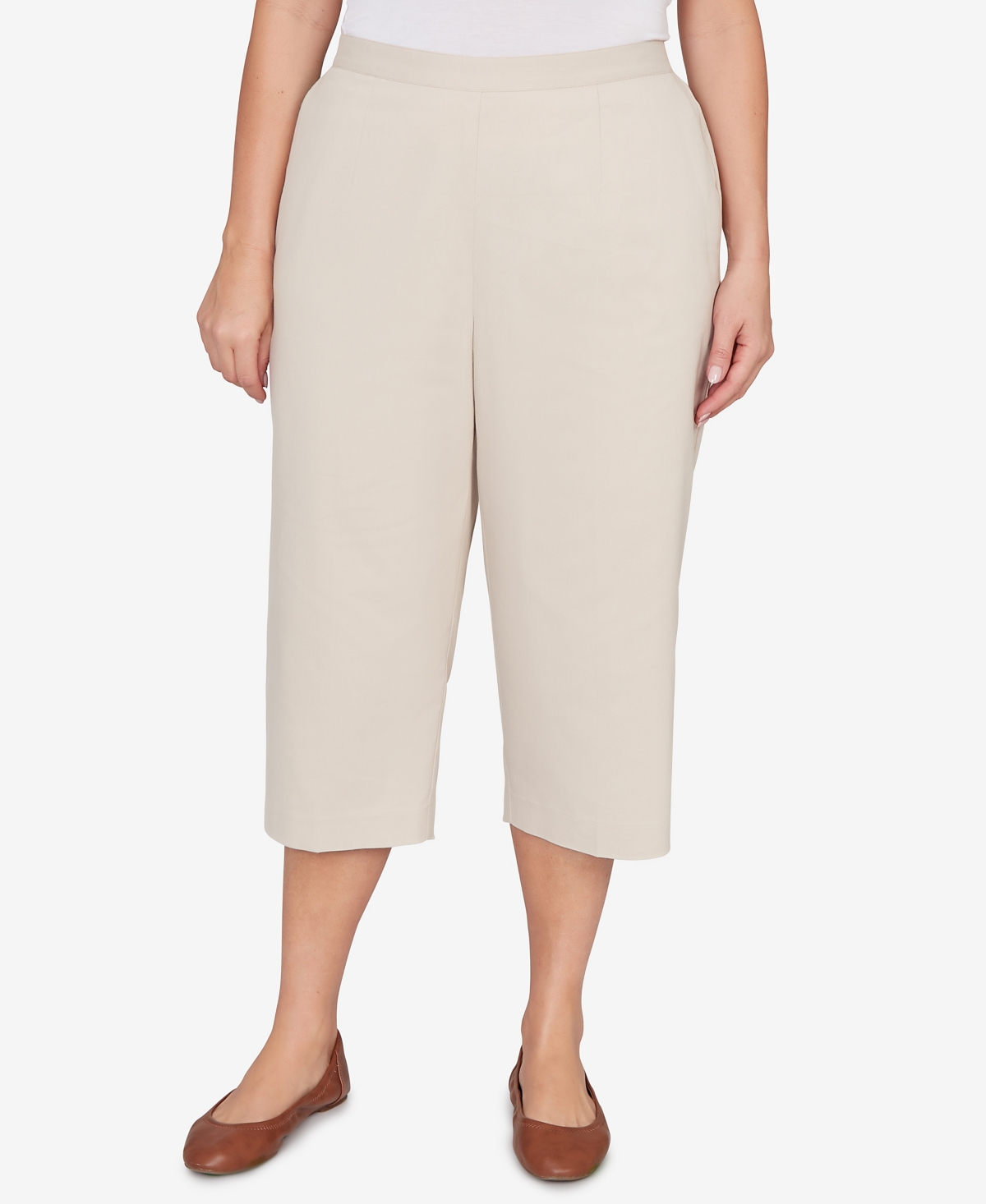 Click here for Alfred Dunner Plus Size Classic Solid Twill Button... prices