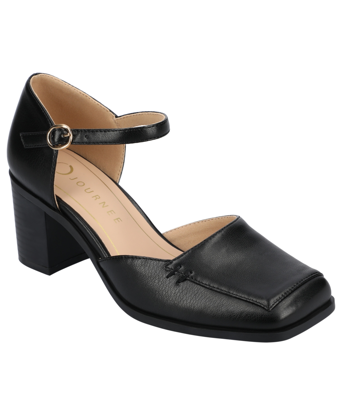 Click here for Journee Collection Womens Evangeline Square Toe Pu... prices