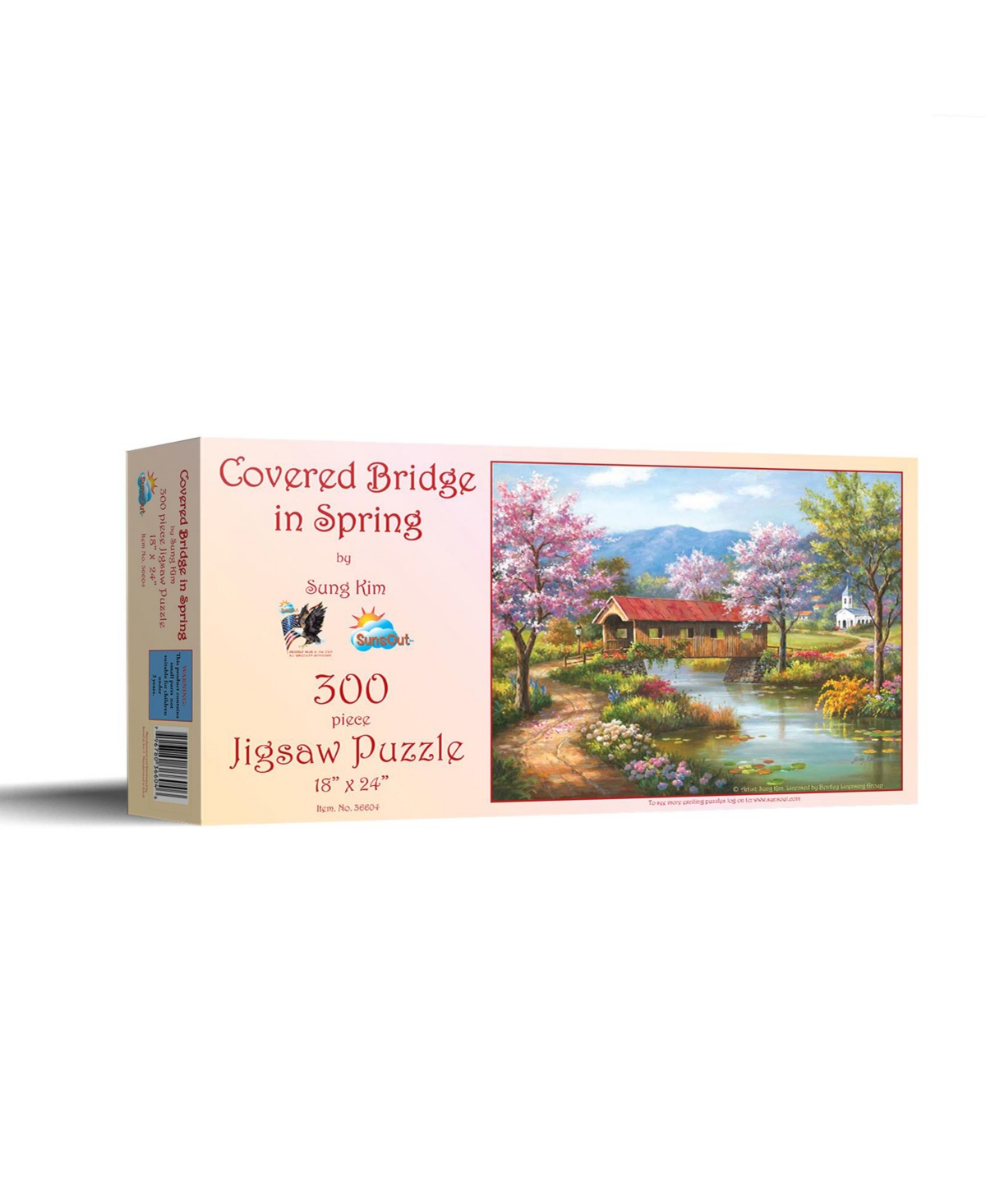 Click here for SunsOut Covered Bridge in Spring 300 piece Jigsaw... prices