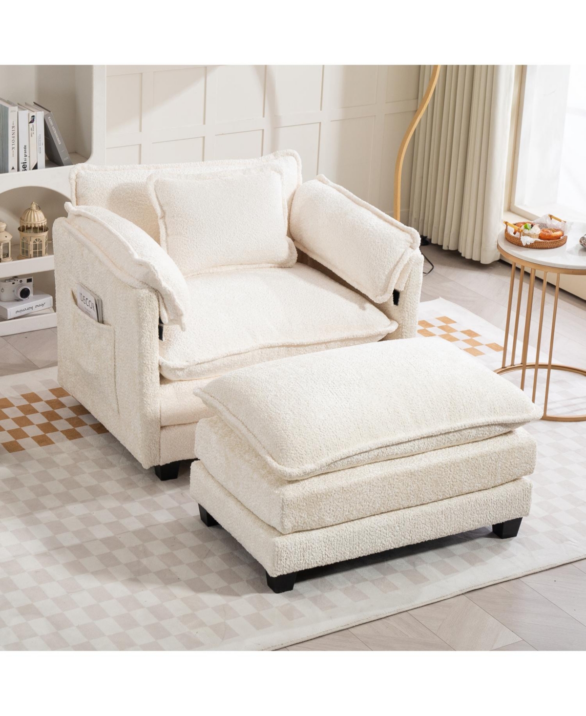 Click here for Streamdale Furniture Oversized Boucle Sofa Bed wit... prices