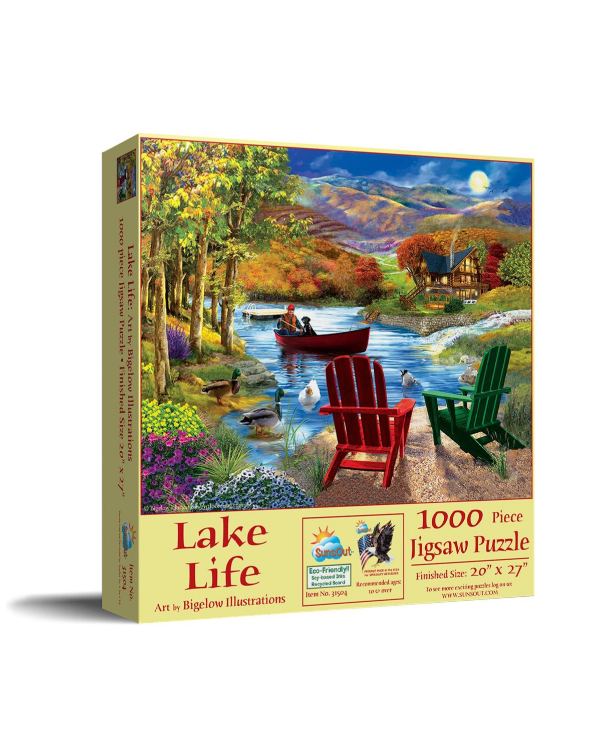 Click here for SunsOut Lake Life 1000 piece Jigsaw Puzzle for Adu... prices