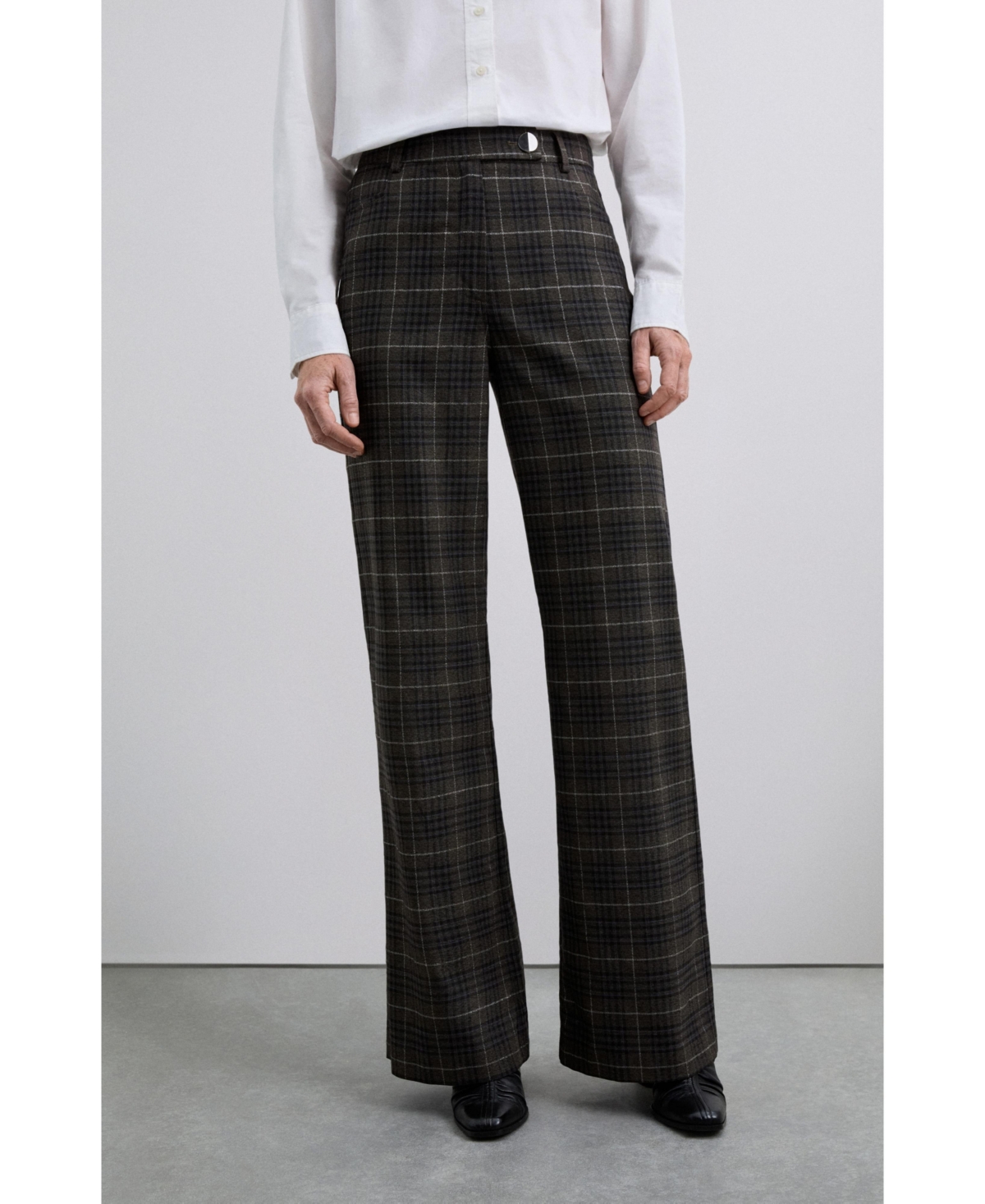 Click here for Scalpers Womens Browncheck Pant - Brown prices