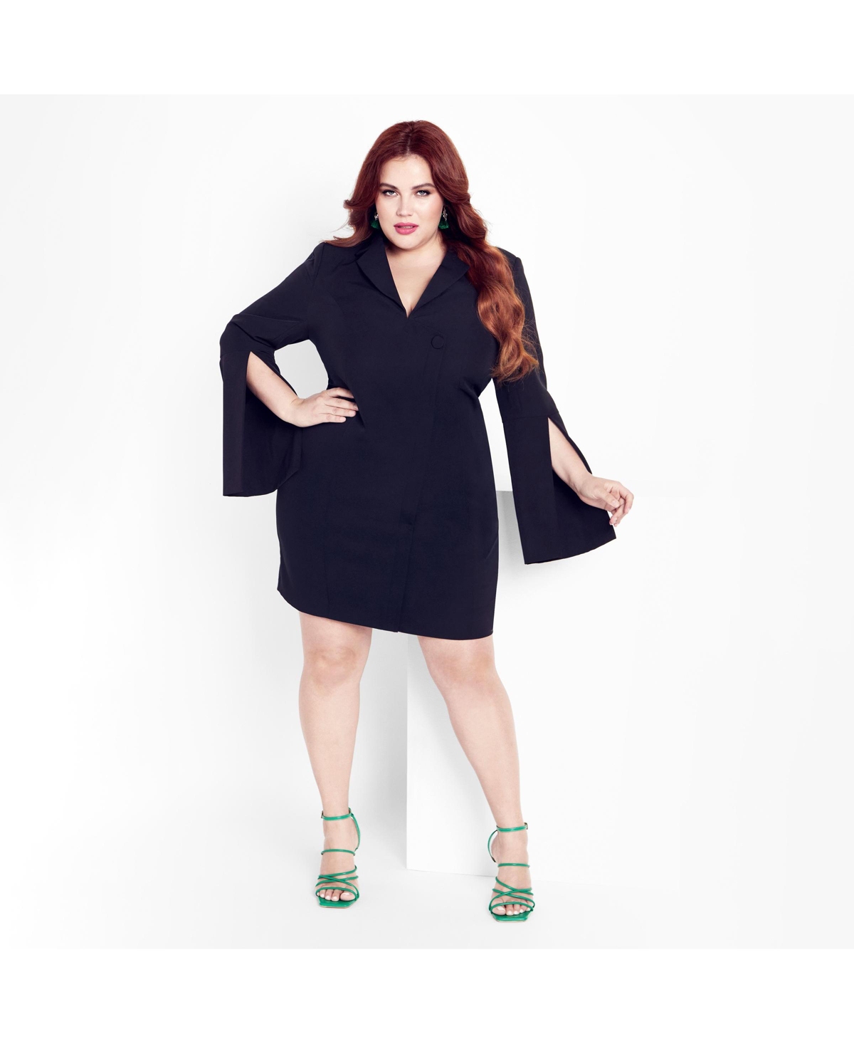 Click here for City Chic Womens Adaline Dress - Black prices