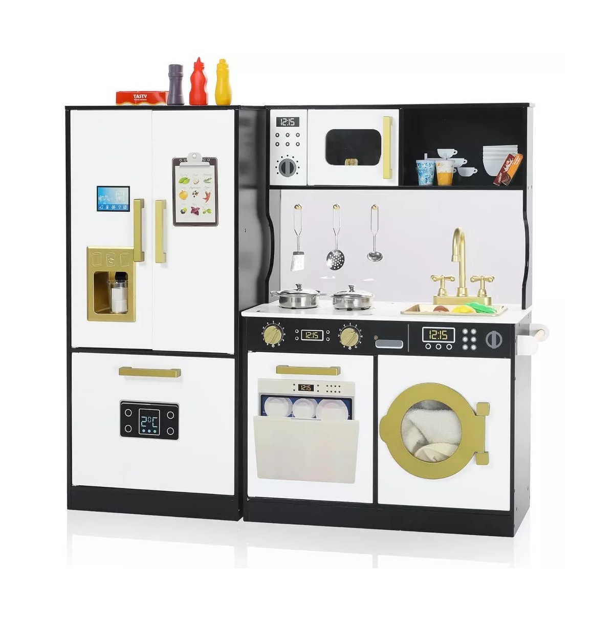 Click here for Kinder King Pretend Play Kitchen Wooden Toy Set fo... prices