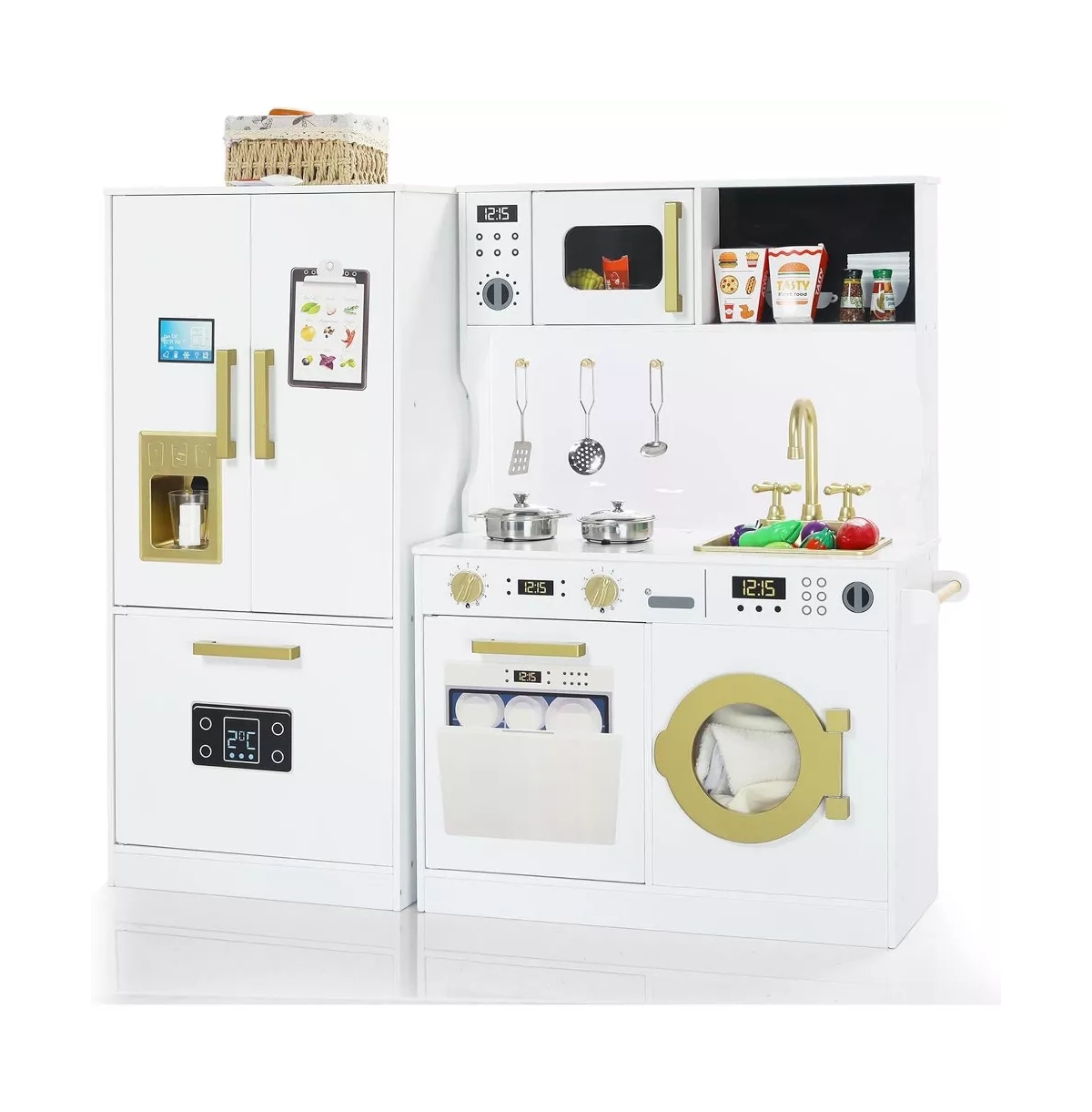 Click here for Kinder King Pretend Play Kitchen Wooden Toy Set fo... prices