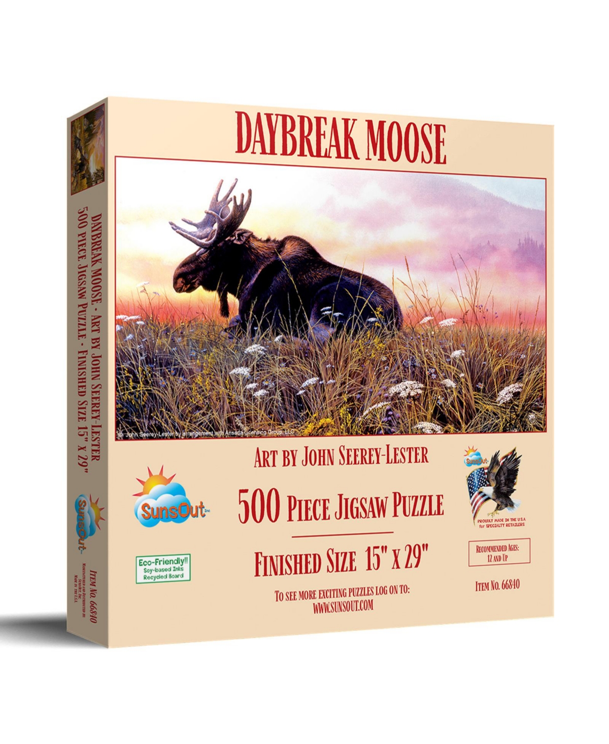 Click here for SunsOut Daybreak Moose 500 piece Jigsaw Puzzle for... prices