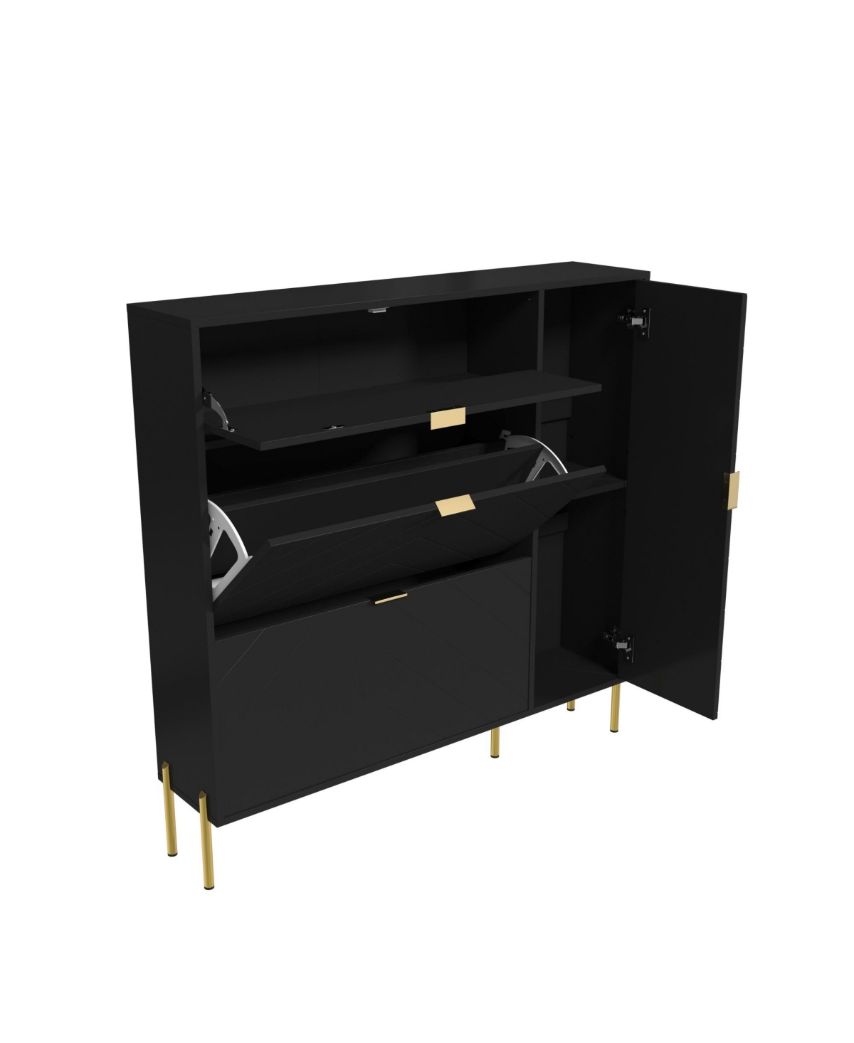 Click here for Boyel Living 49.21 in. H Wood Shoe Storage Cabinet... prices