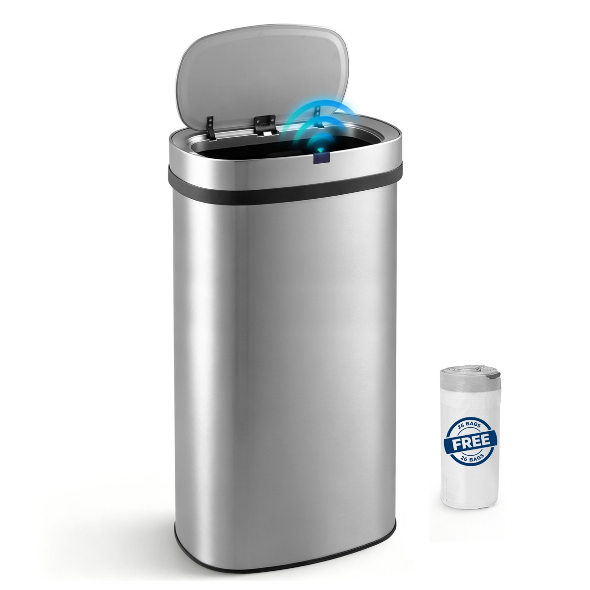 Click here for Mega Casa 18-Gallon Motion Sensor Stainless Steel... prices