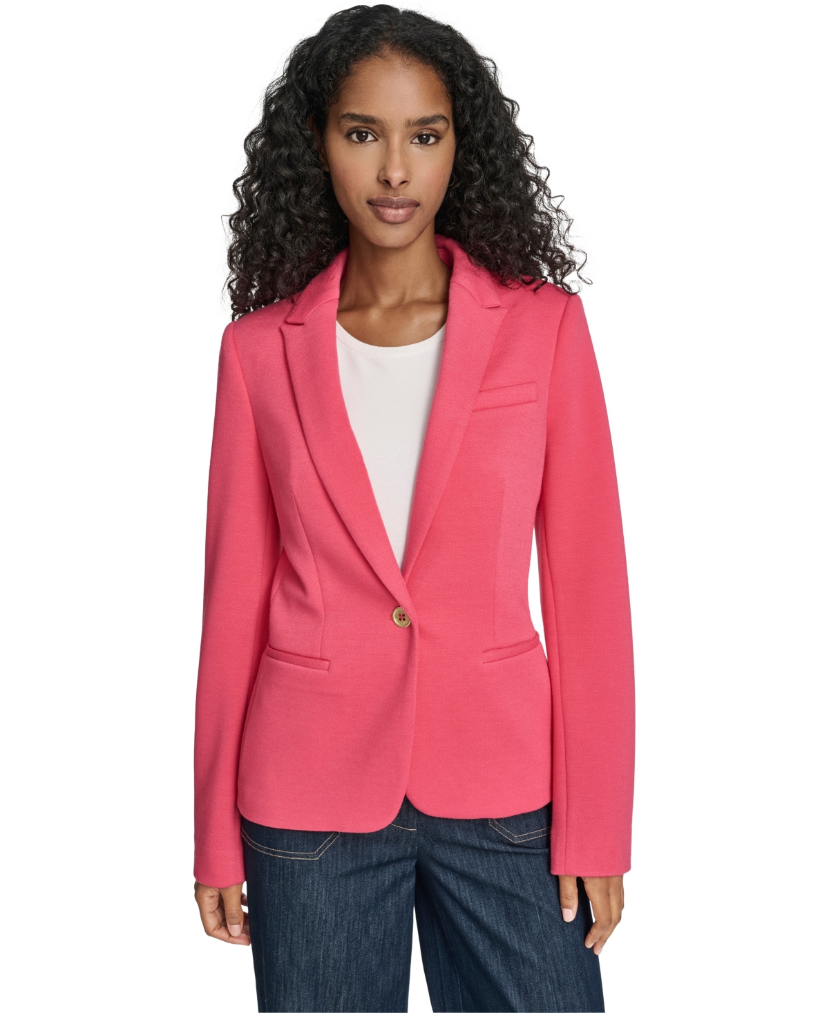 Click here for Tommy Hilfiger Womens One-Button Blazer - Rethink... prices
