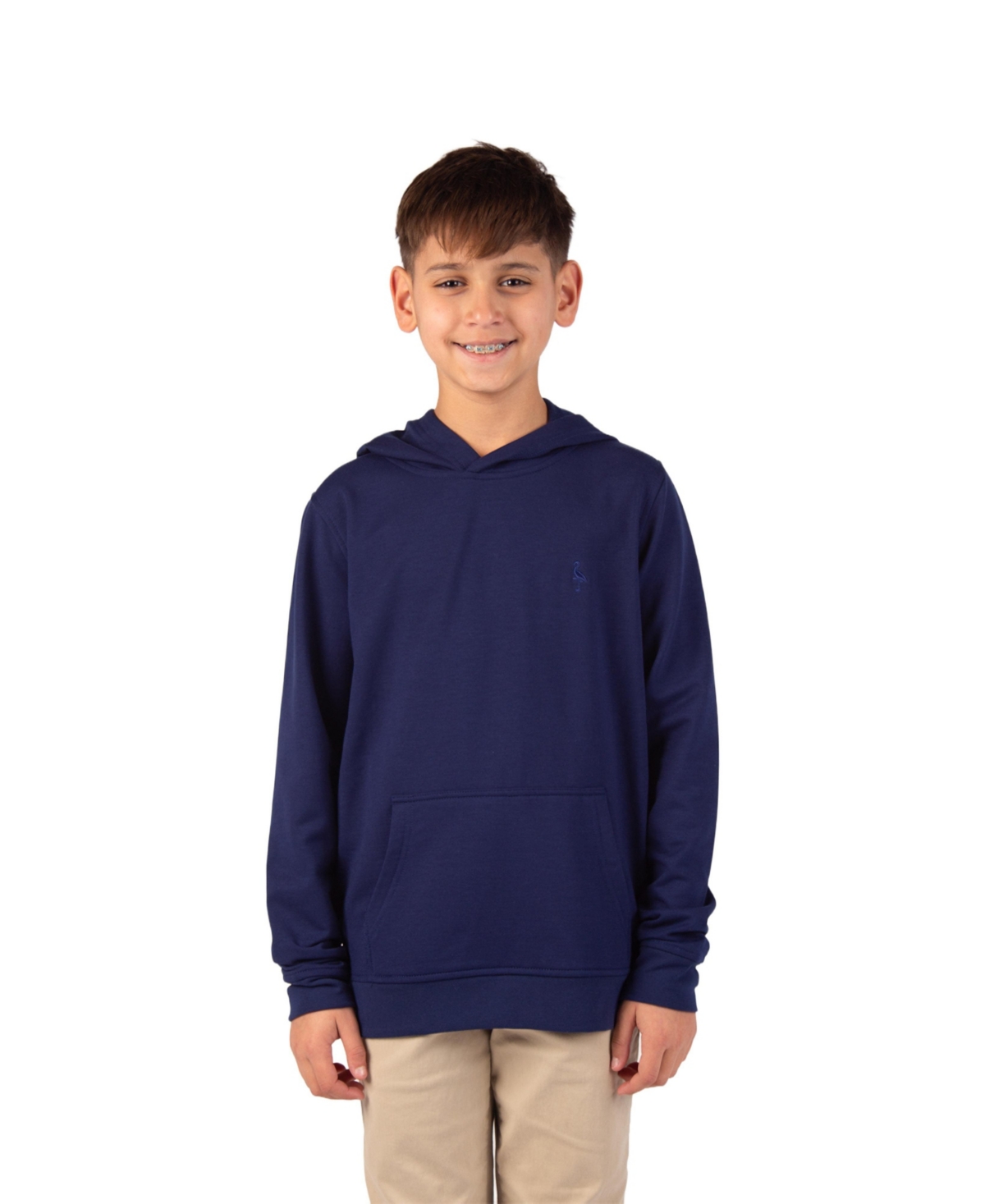 Click here for Tailorbyrd Boys Fleece Hoodie - Navy prices