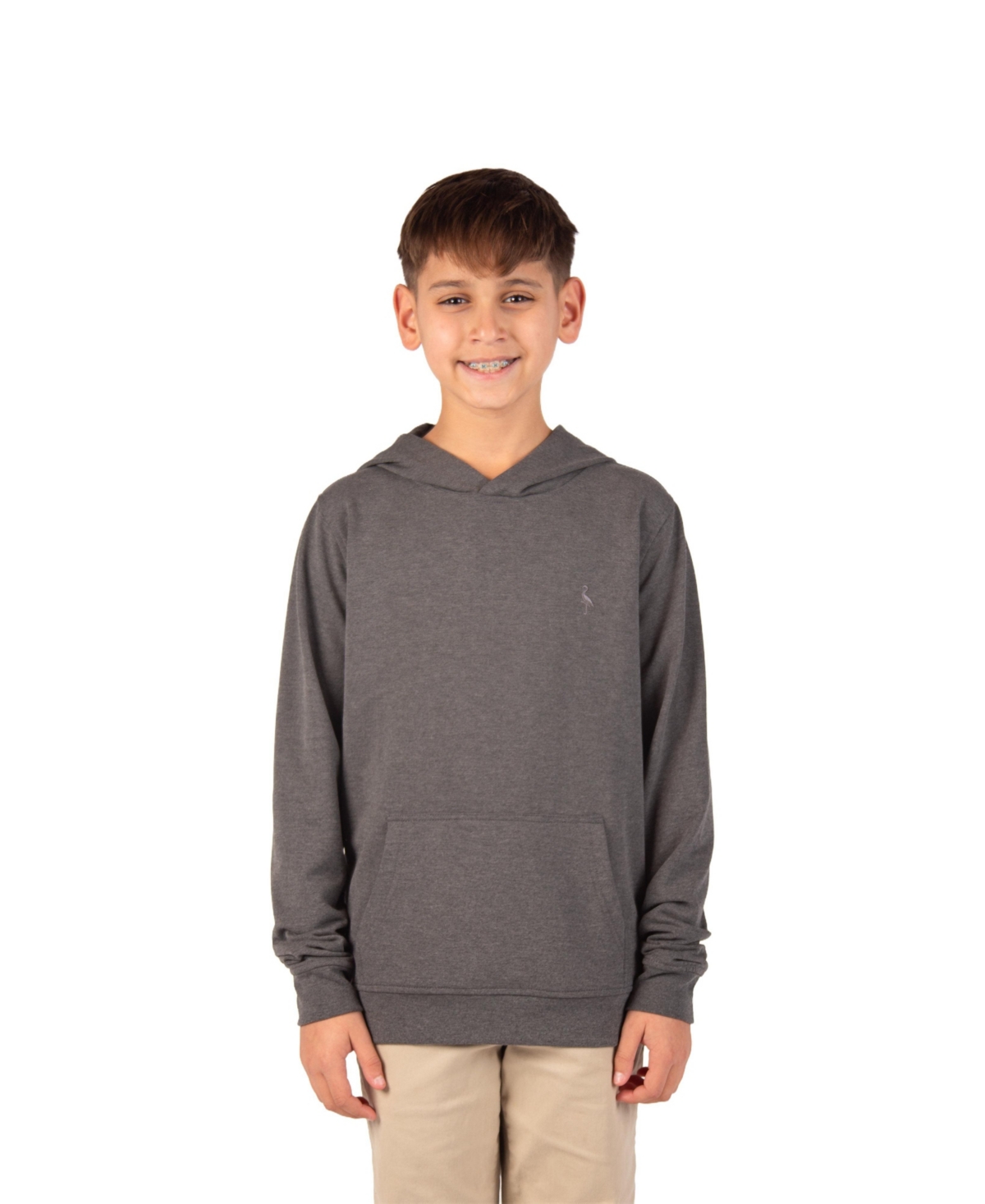 Click here for Tailorbyrd Boys Fleece Hoodie - Charcoal heather prices