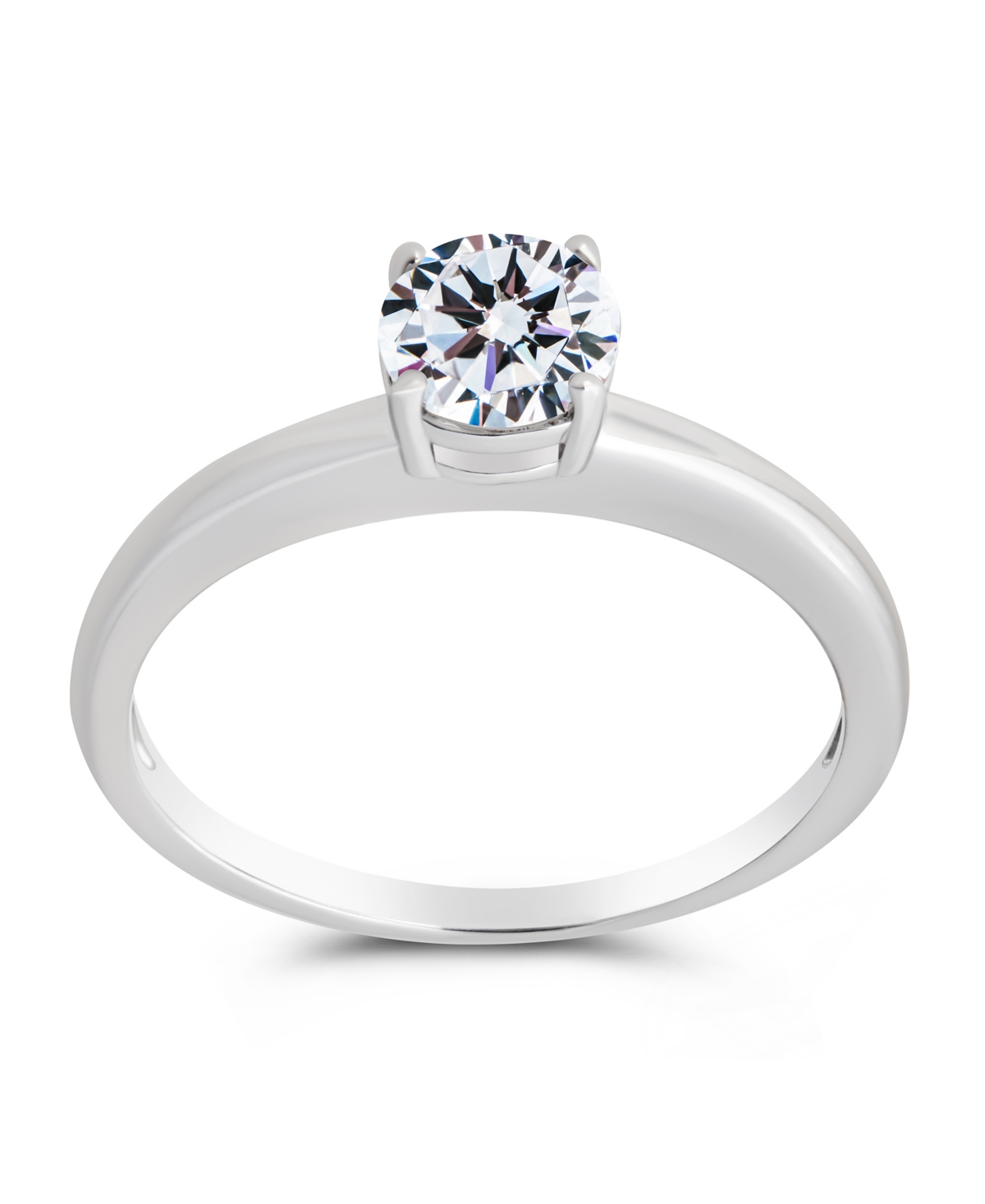 Click here for Sterling Forever 4-prong Brilliant Promise Rin - S... prices