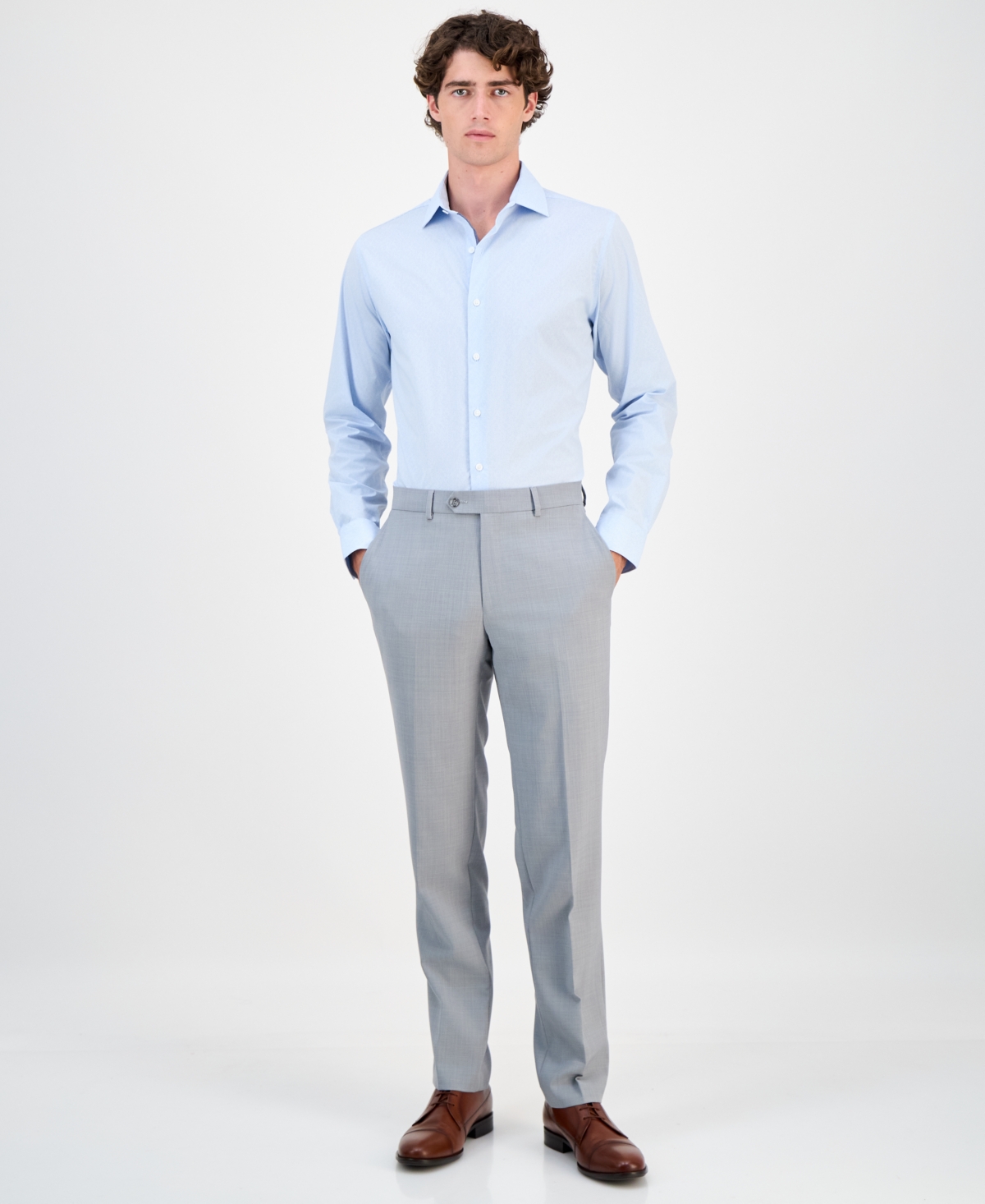 Click here for Bar Iii Mens Slim-Fit Wool Sharkskin Suit Pants  C... prices