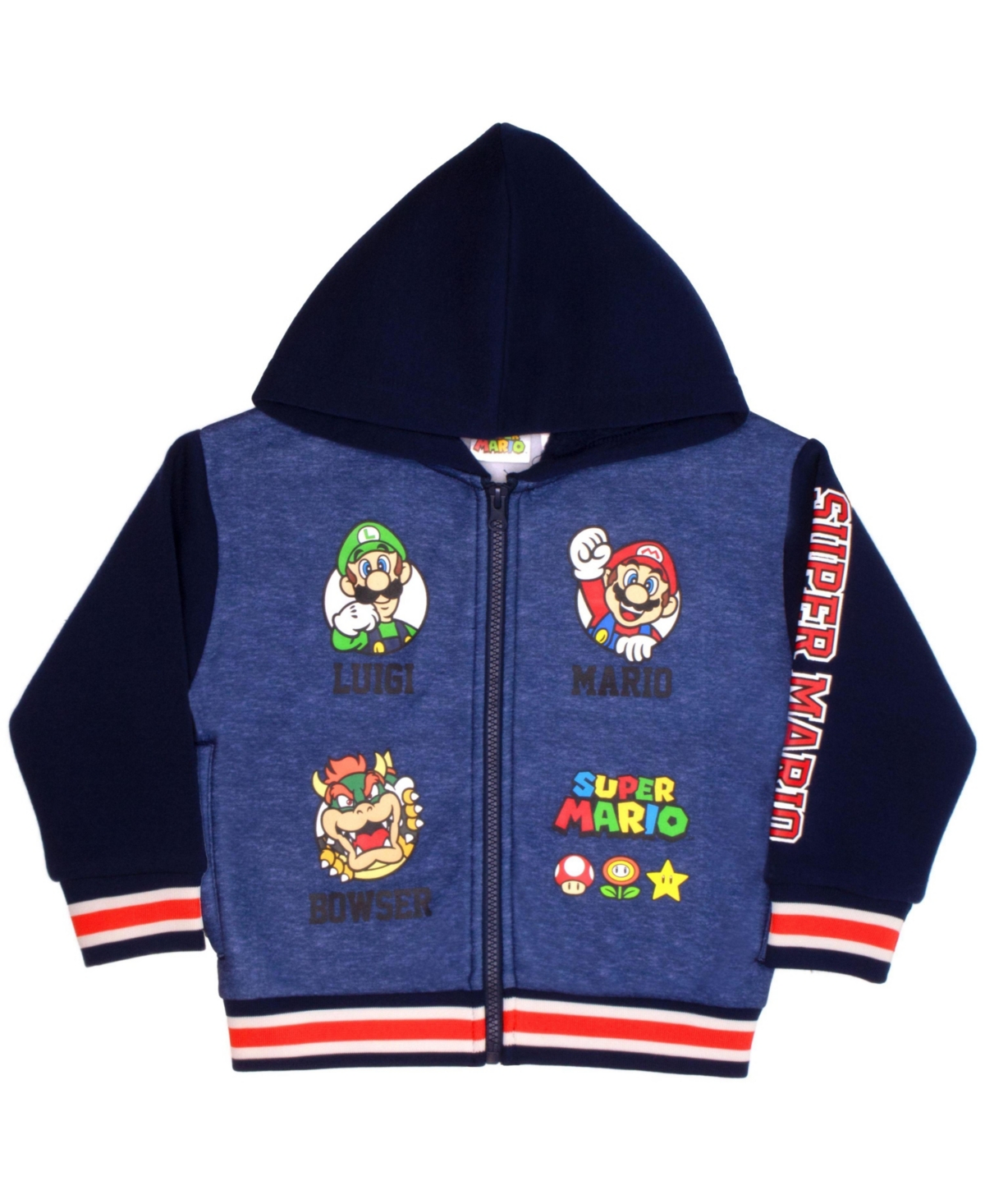 Click here for Mario Little Boys Super Hooded Fleece Varsity Jack... prices