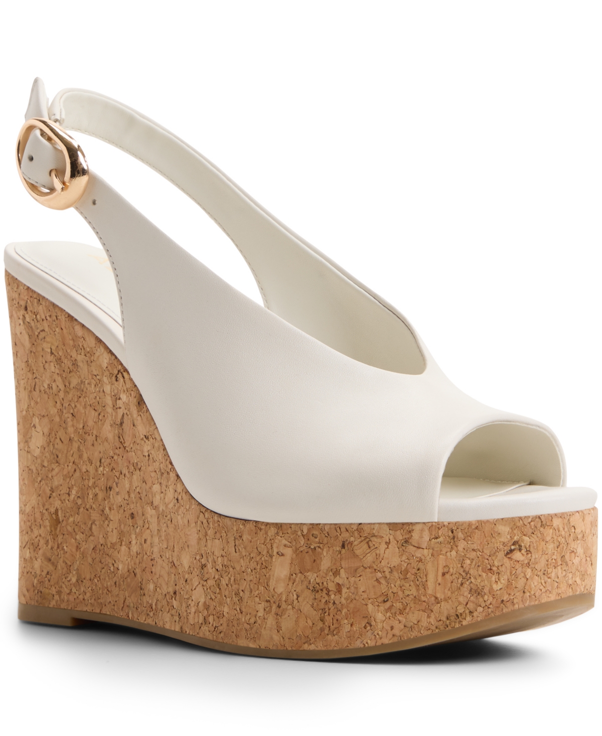 Click here for Aldo Womens Tatianah Slingback Wedge Sandals - Whi... prices