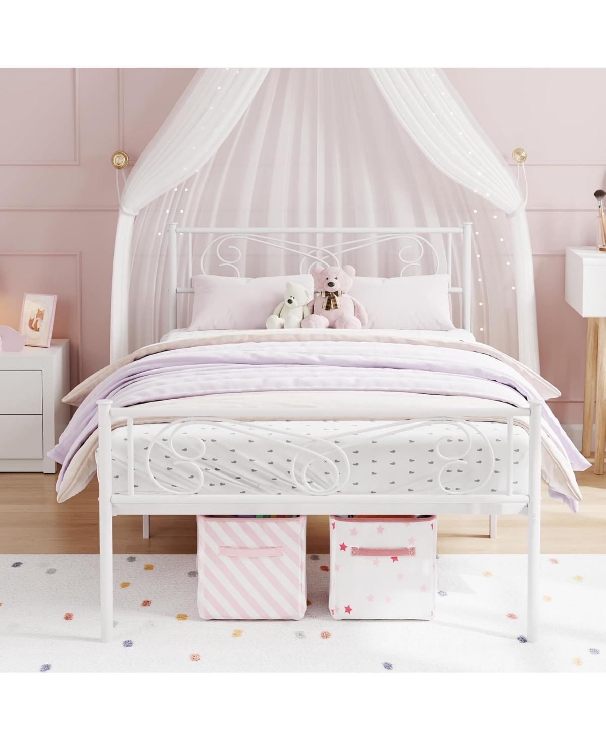 Click here for Gaomon Twin Metal Bed Frame for Kids – Plat... prices