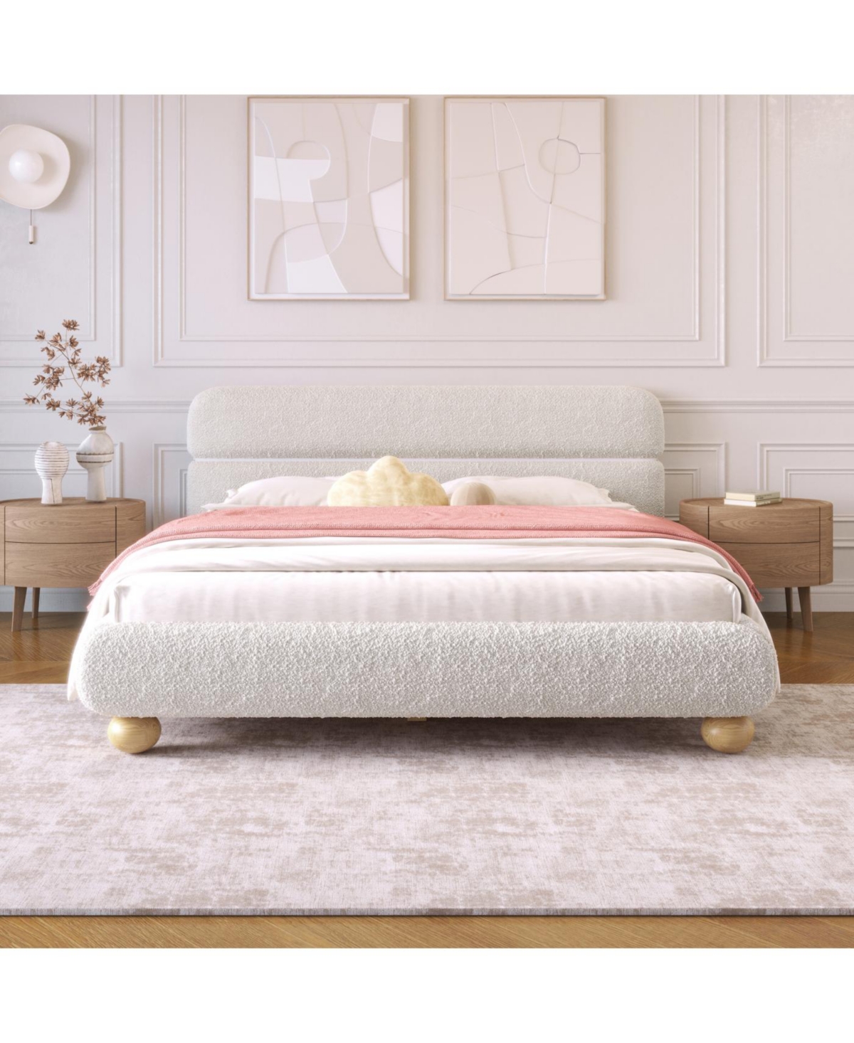 Click here for Streamdale Furniture Contemporary White Teddy Flee... prices
