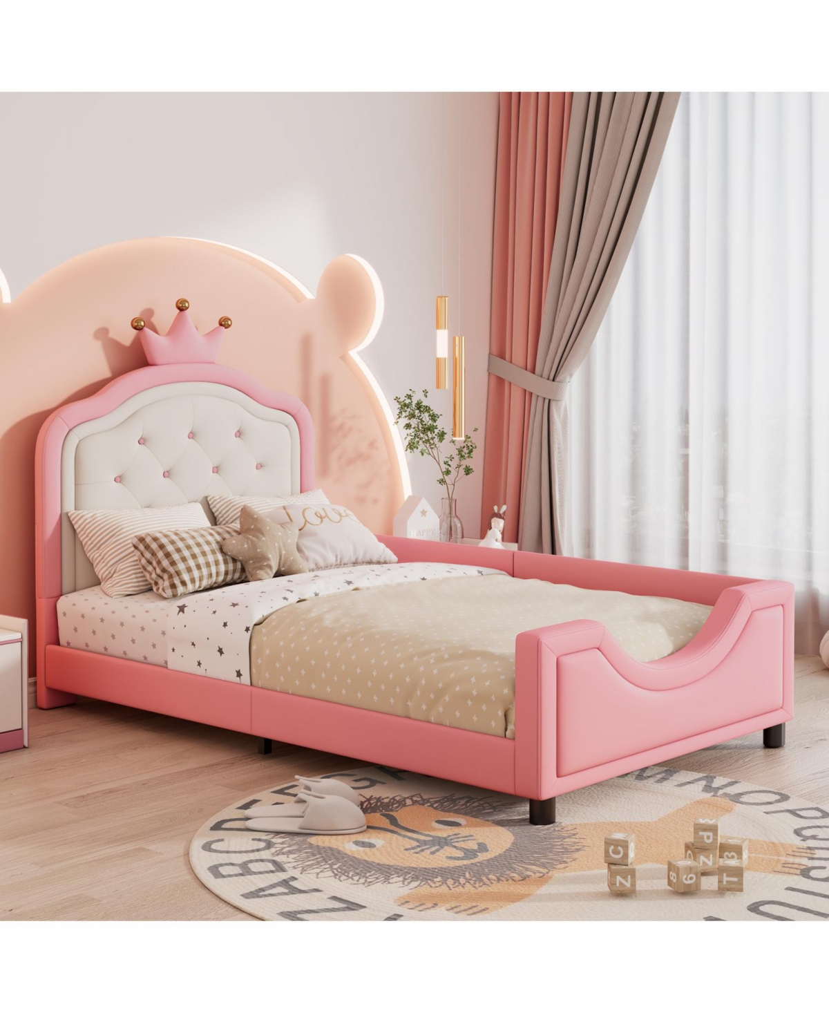 Click here for Streamdale Furniture Twin Daybed with Crown Headbo... prices