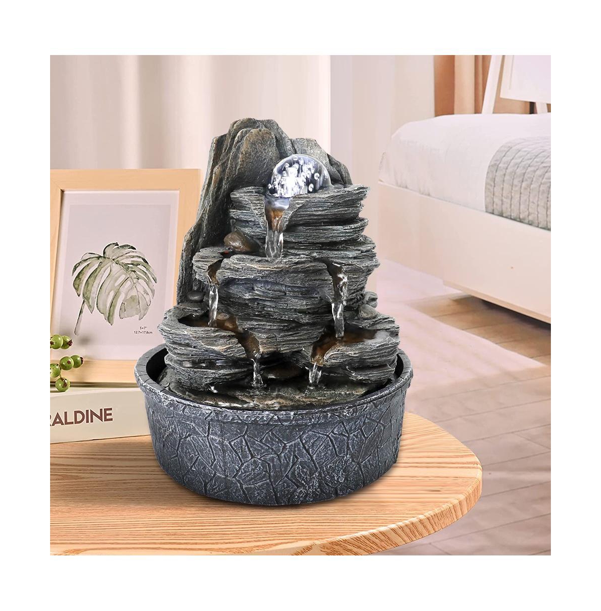 Click here for SunJet 9.8” Rockery Indoor Water Fountain -... prices