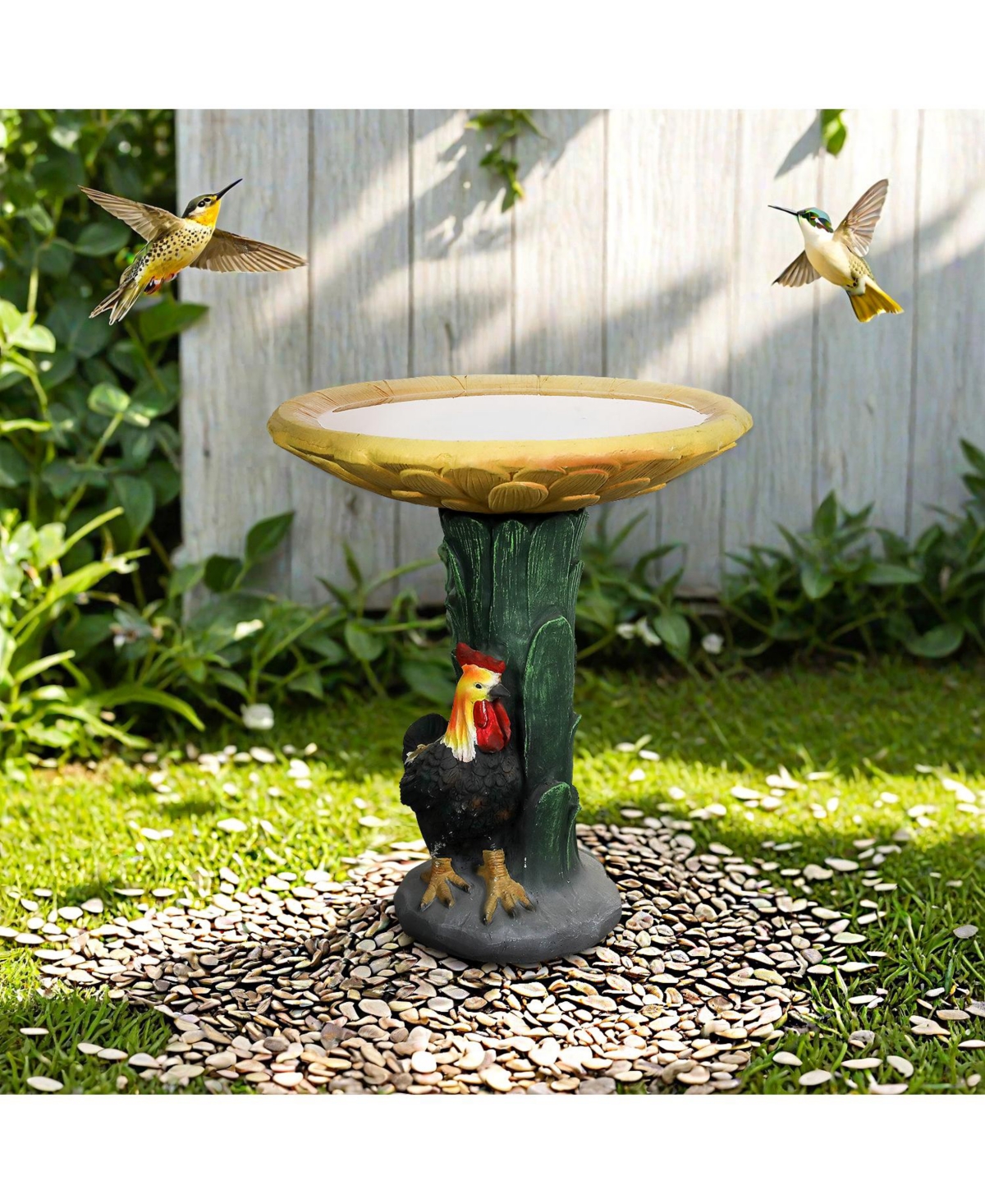 Click here for Sunjet 23" H Outdoor Concrete Bird Bath - Sun... prices