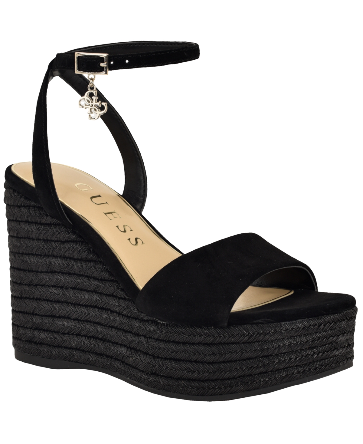 Click here for Guess Womens Everly Espadrille Platform Wedge Sand... prices