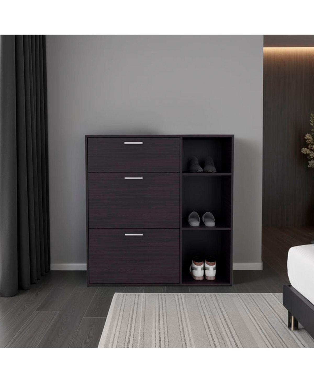 Click here for Fm Furniture Sierra Shoe Storage Cabinet  2 Tilt-O... prices