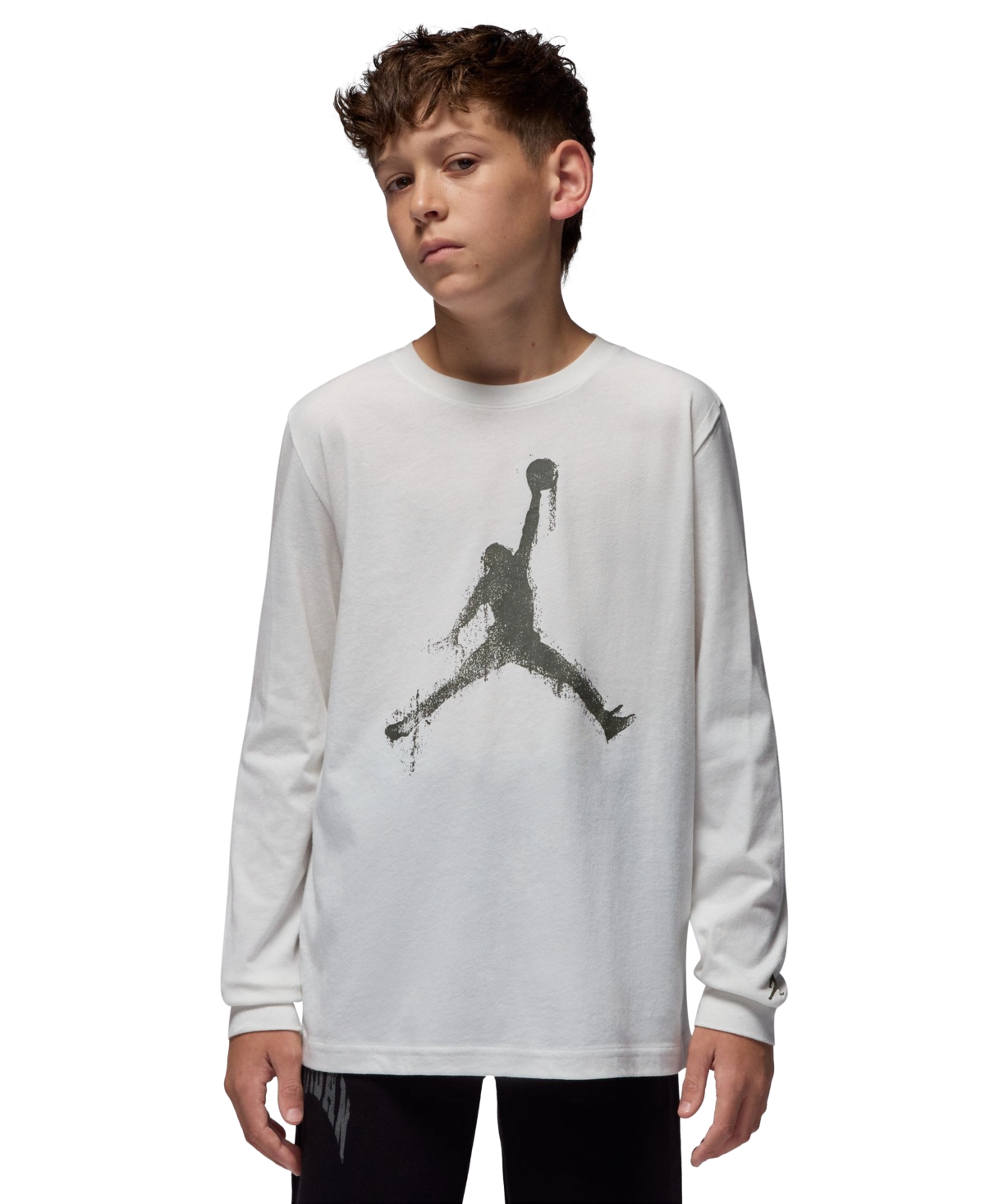 Click here for Jordan Boys 8-20 Jumpman Drips Long-Sleeve Sweatsh... prices