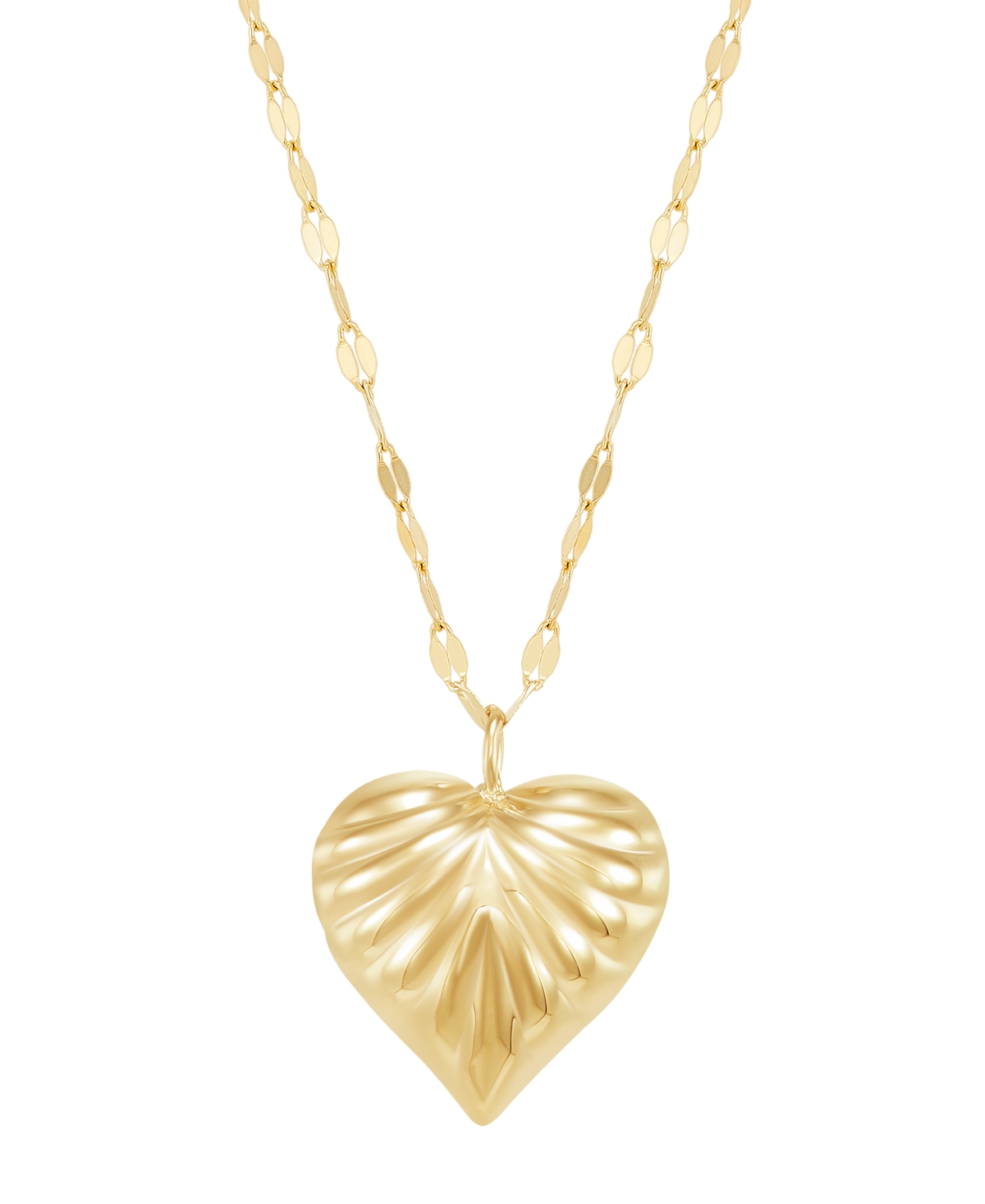 Click here for Macys Mirror Chain Heart Pendant Necklace in 10k Y... prices