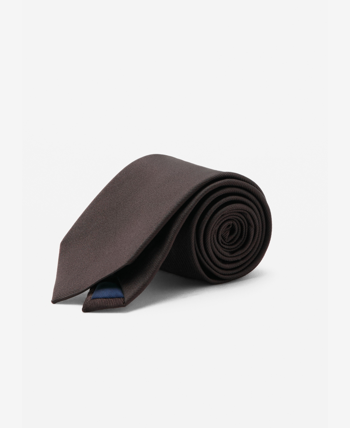 Click here for Mango Mens Plain Silk Tie - Brown prices