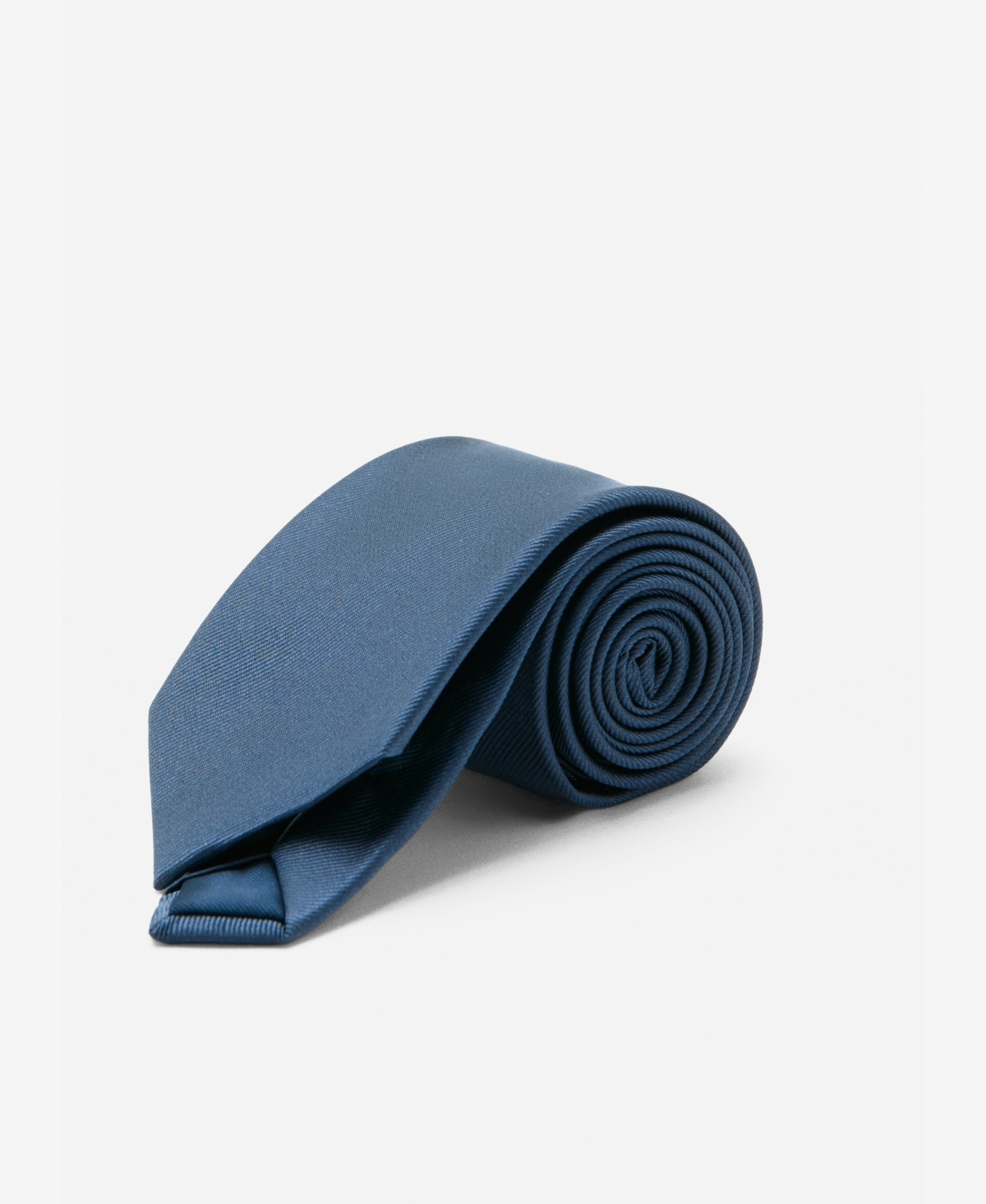 Click here for Mango Mens Plain Silk Tie - Sky Blue prices