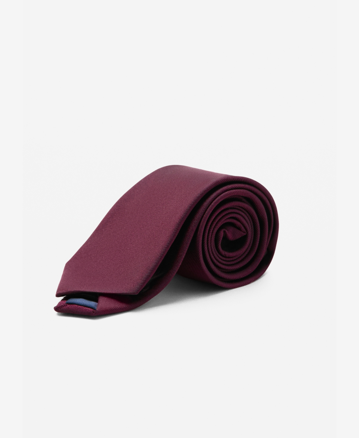 Click here for Mango Mens Plain Silk Tie - Burgundy prices