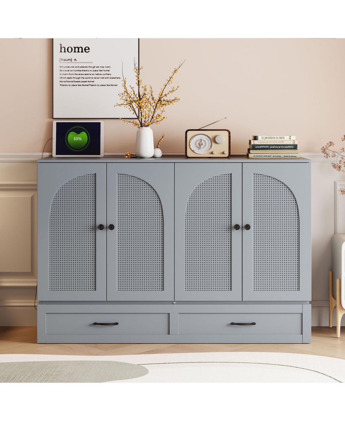 Click here for Streamdale Furniture Full Size Murphy Bed with Lar... prices